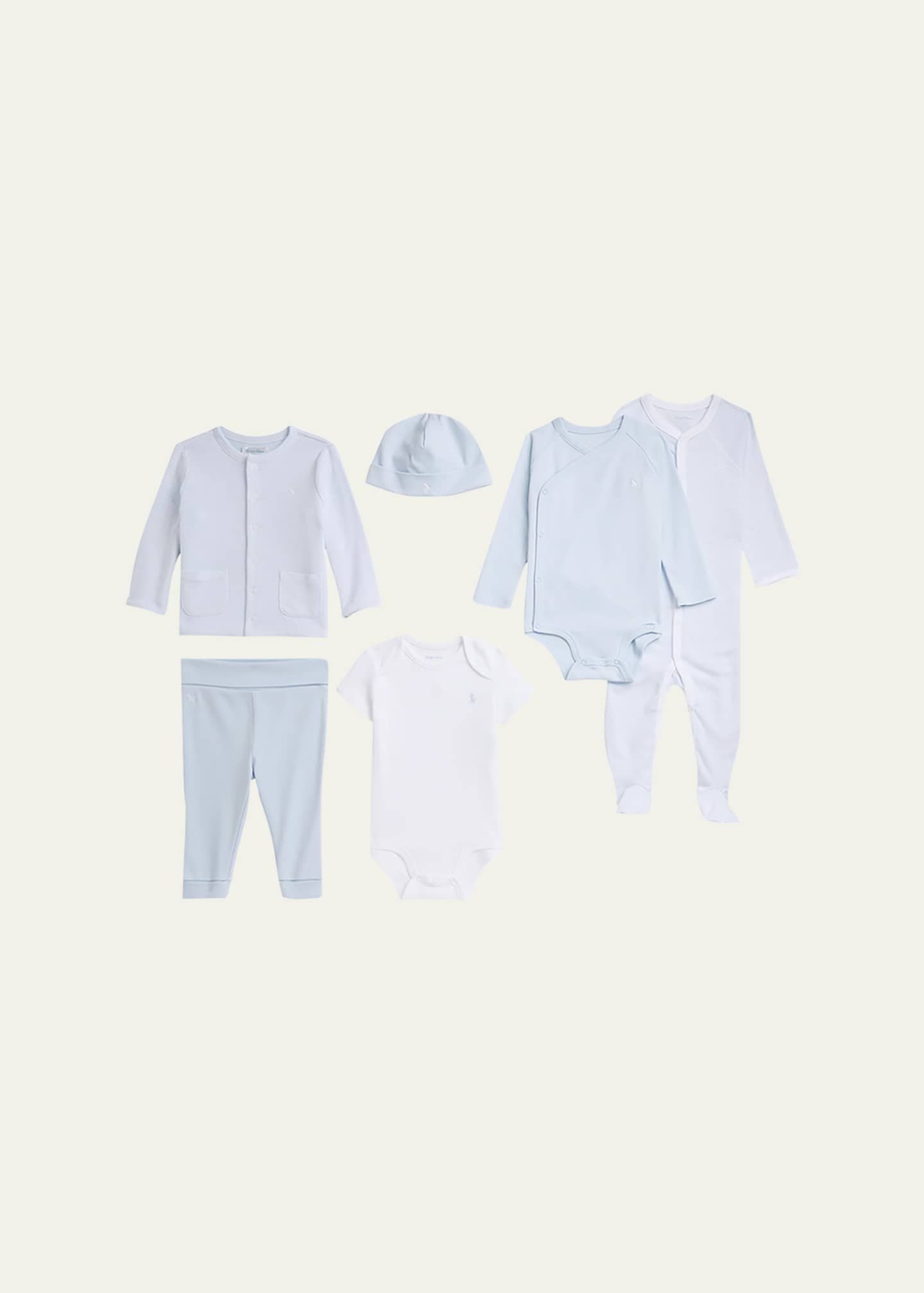 Polo Ralph Lauren Kid's 6-Piece Interlock Cotton Knit Gift Set, Size ...