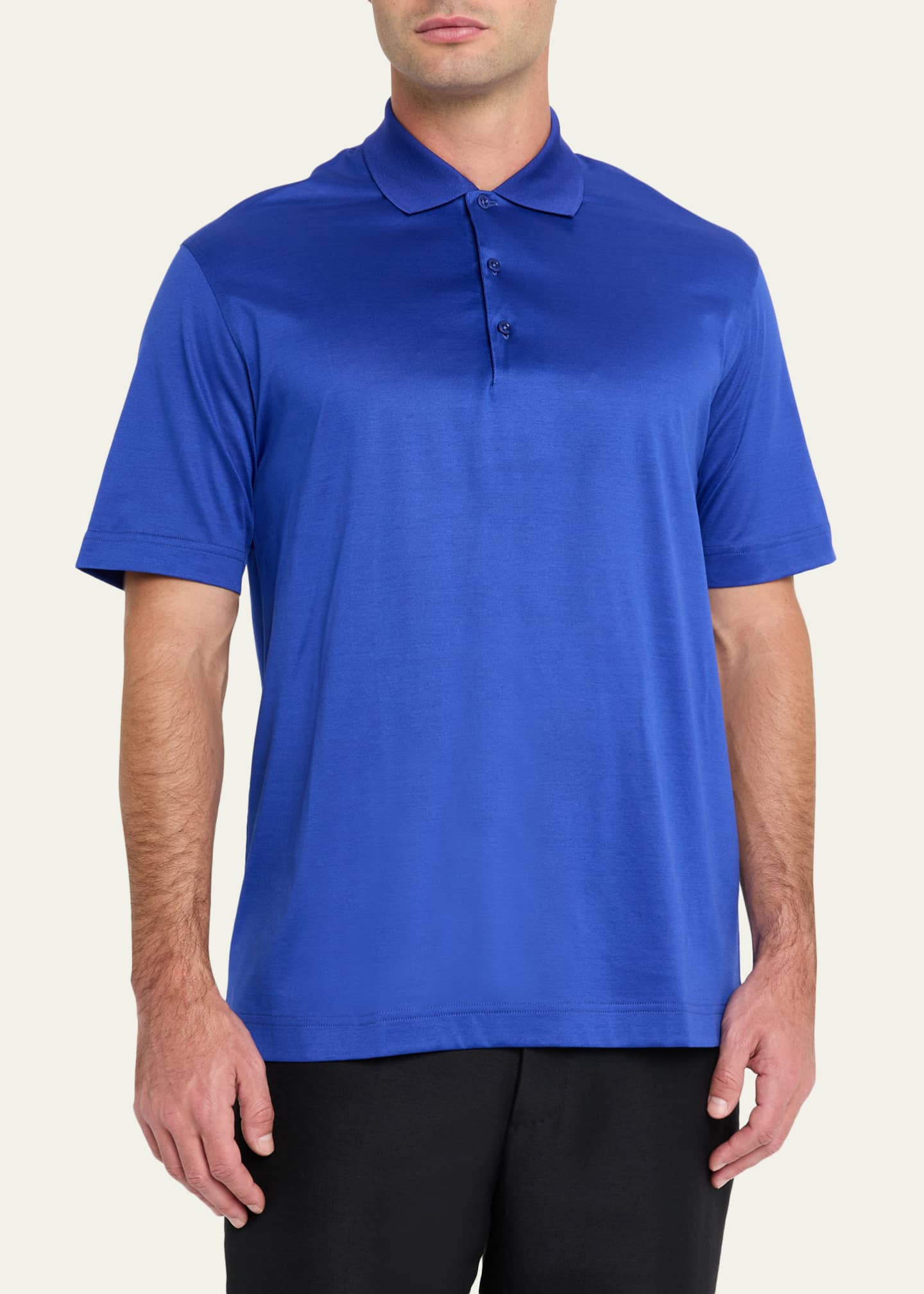 Charvet Men's Cotton Jersey Polo Shirt - Bergdorf Goodman