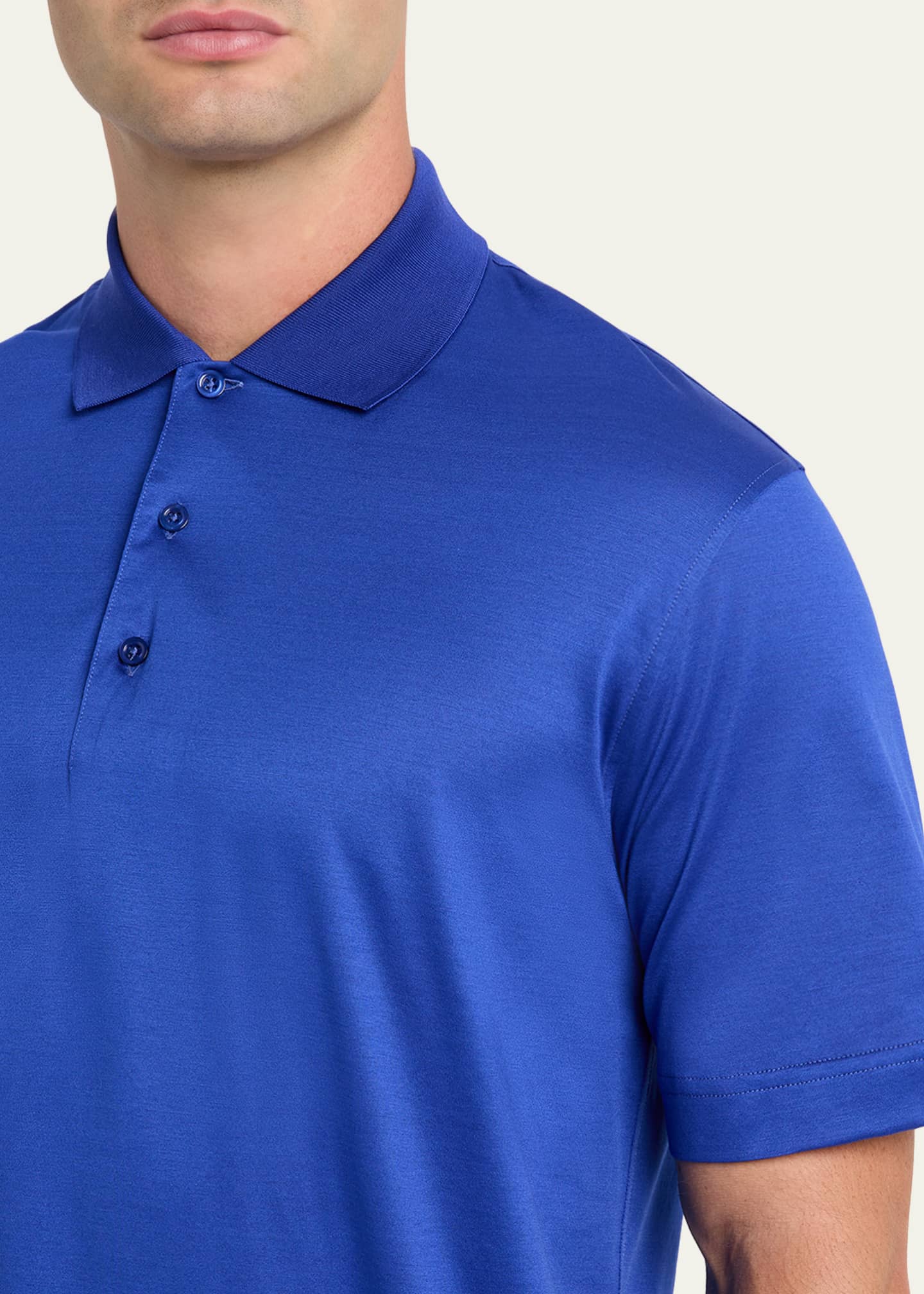 Charvet Men's Cotton Jersey Polo Shirt - Bergdorf Goodman