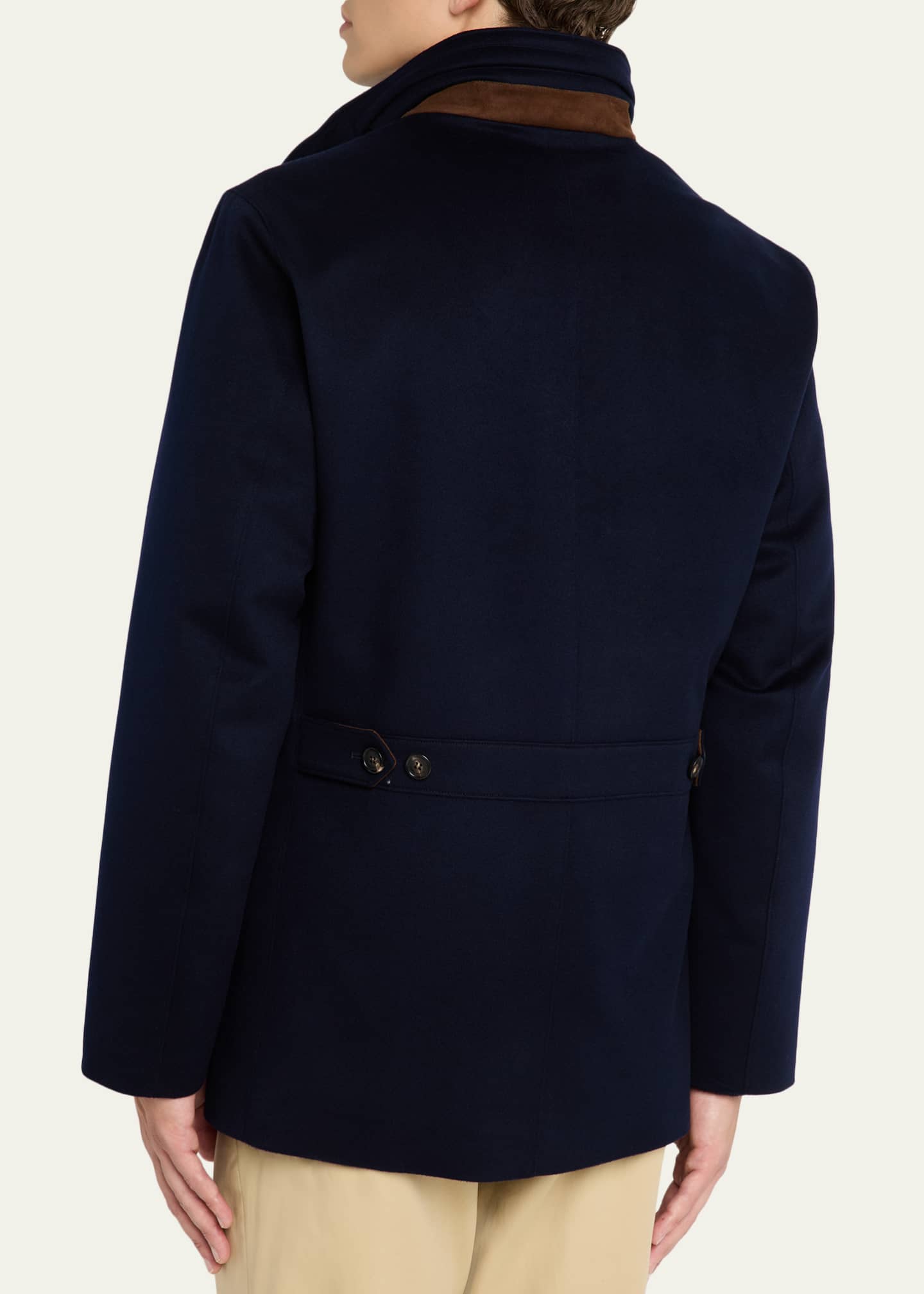 Loro Piana Men's Winter Voyager Baby Cashmere Caban Jacket - Bergdorf ...