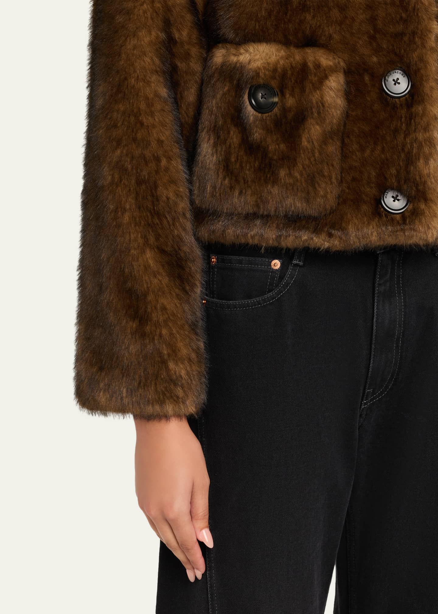 Marc Jacobs Teddy Cropped Jacket - Bergdorf Goodman