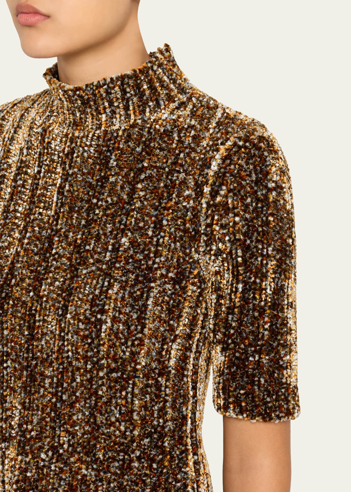 Dries Van Noten Terri Short-Sleeve Sweater - Bergdorf Goodman