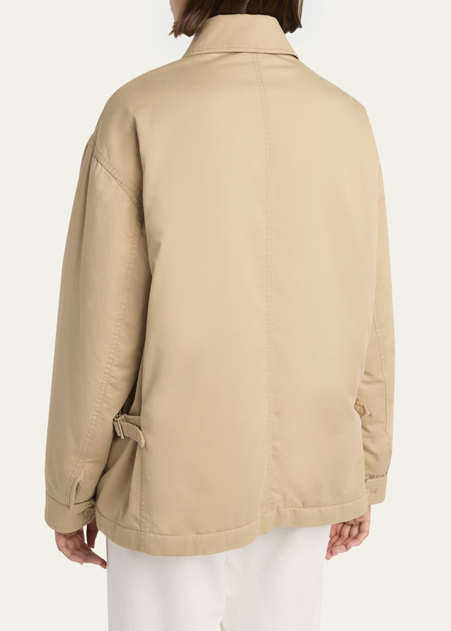 THE ROW Aurelius Cotton-Cashmere Zip Jacket - Bergdorf Goodman