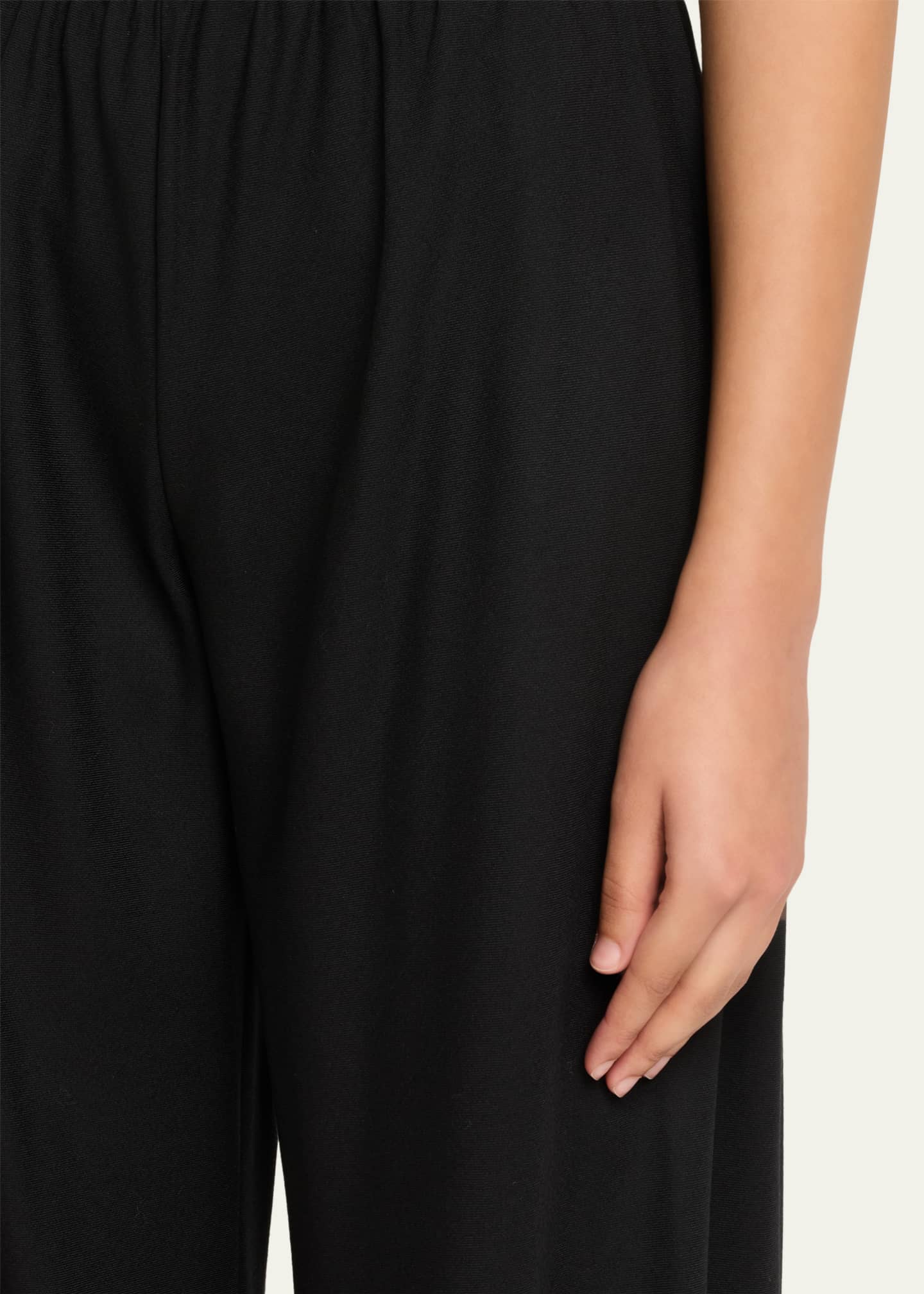 THE ROW Gala Wool Wide-Leg Pull-On Pants - Bergdorf Goodman