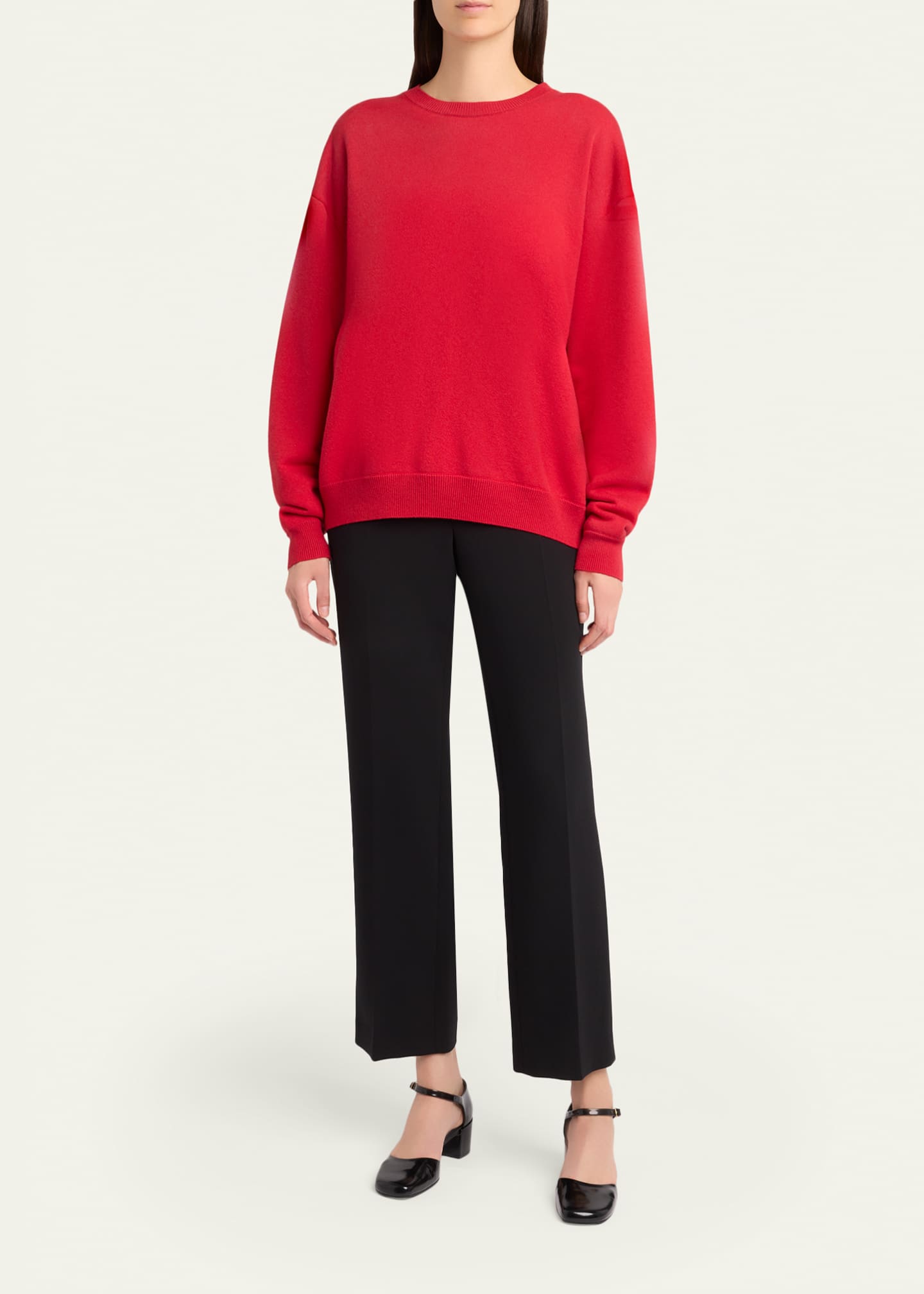 THE ROW Leora Cashmere Crewneck Sweater - Bergdorf Goodman