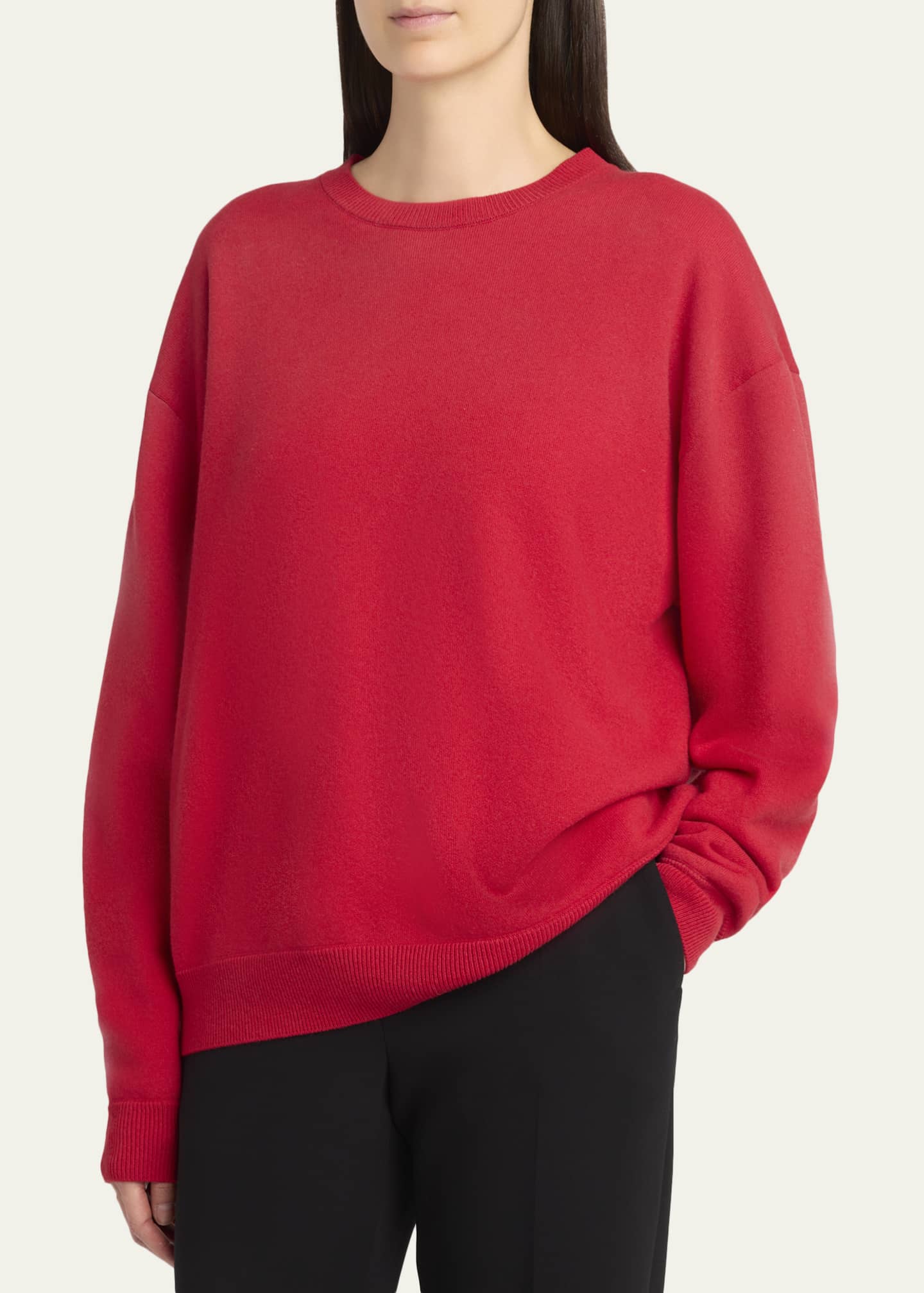 THE ROW Leora Cashmere Crewneck Sweater - Bergdorf Goodman