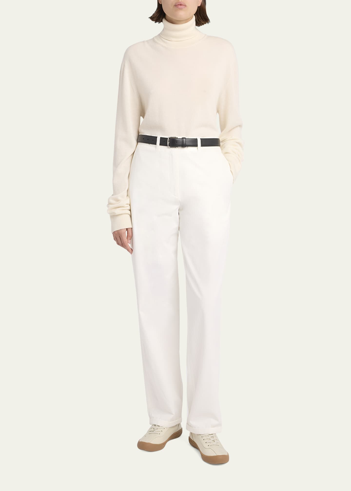 THE ROW Lizzy Cashmere Turtleneck Sweater - Bergdorf Goodman