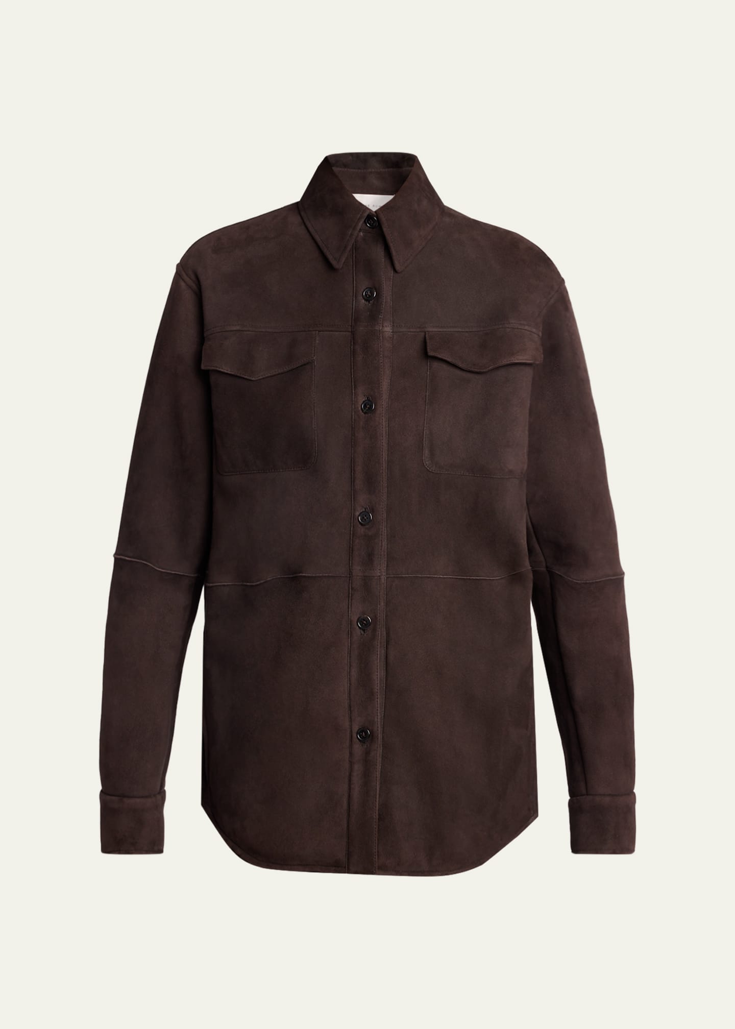 THE ROW Gwena Sheep Shearling Shirt Jacket - Bergdorf Goodman