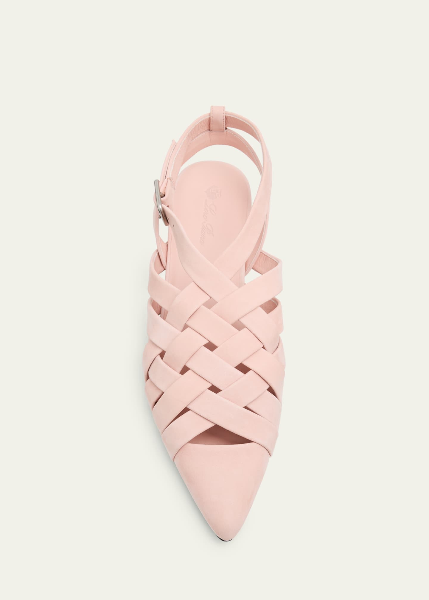 Loro Piana Silene Woven Suede Sandals - Bergdorf Goodman