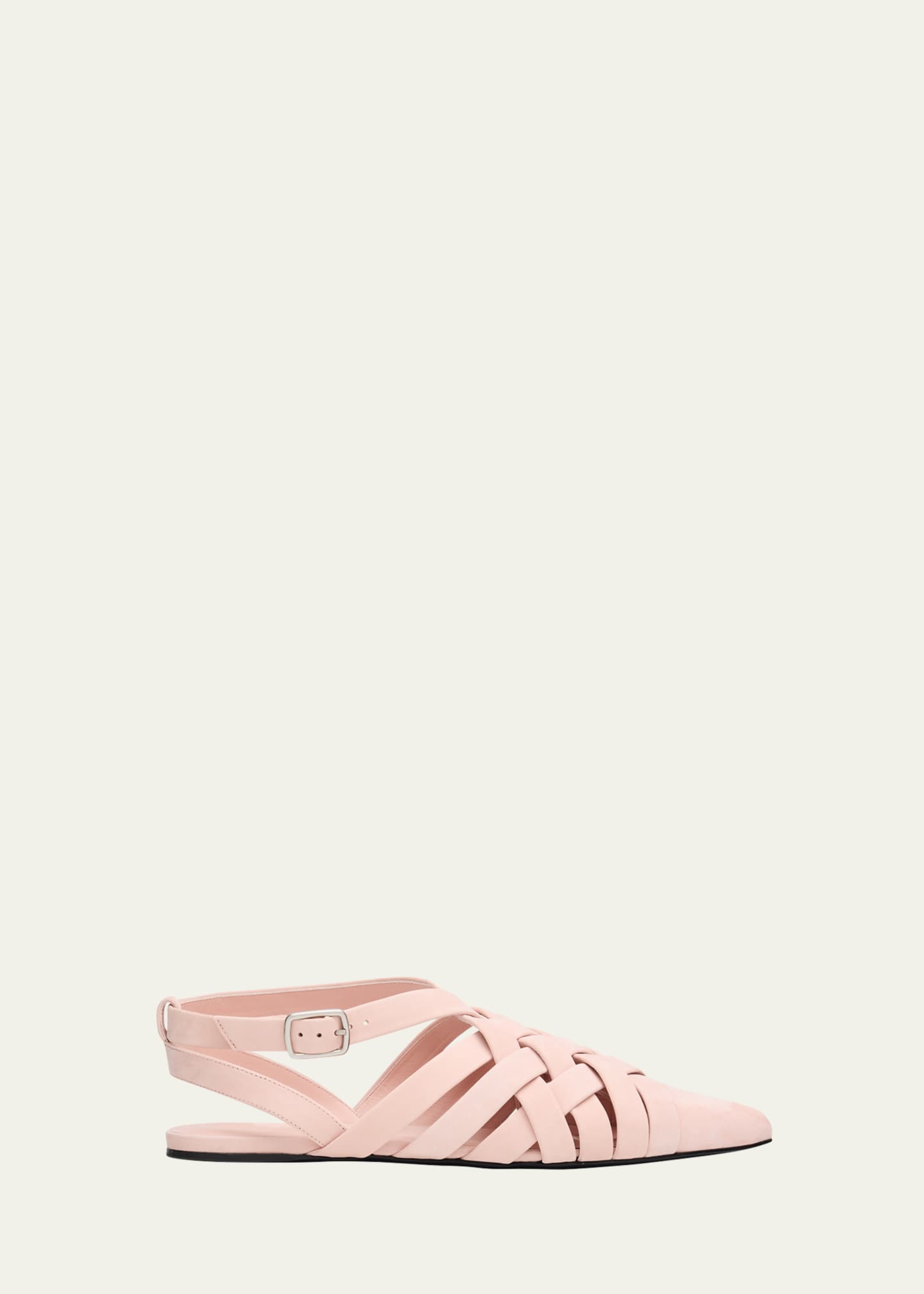 Loro Piana Silene Woven Suede Sandals - Bergdorf Goodman