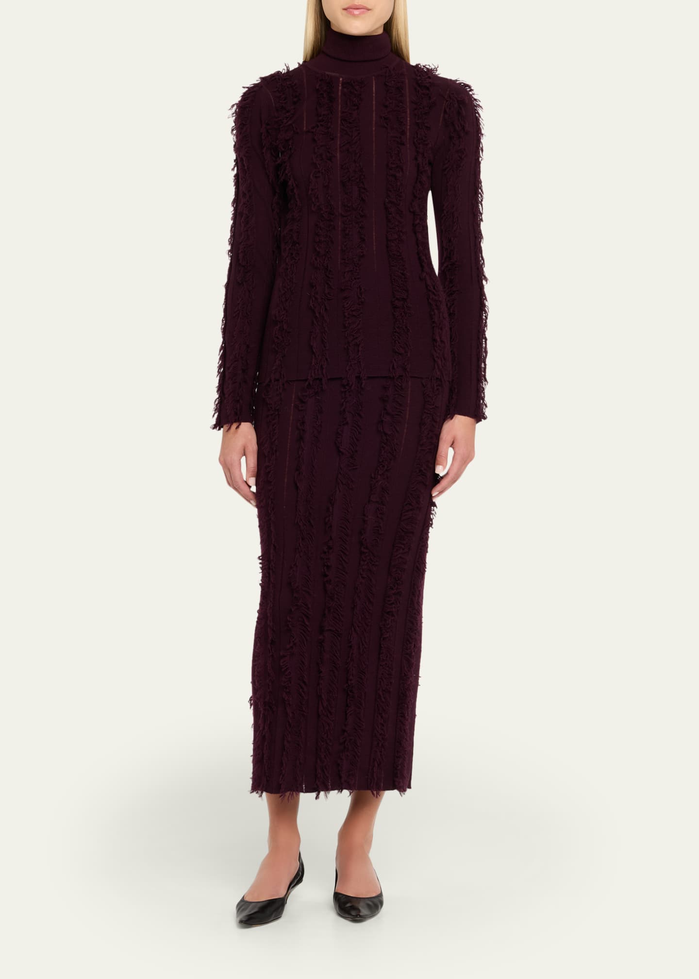 ZANKOV Nico Turtleneck Fringed Sweater - Bergdorf Goodman