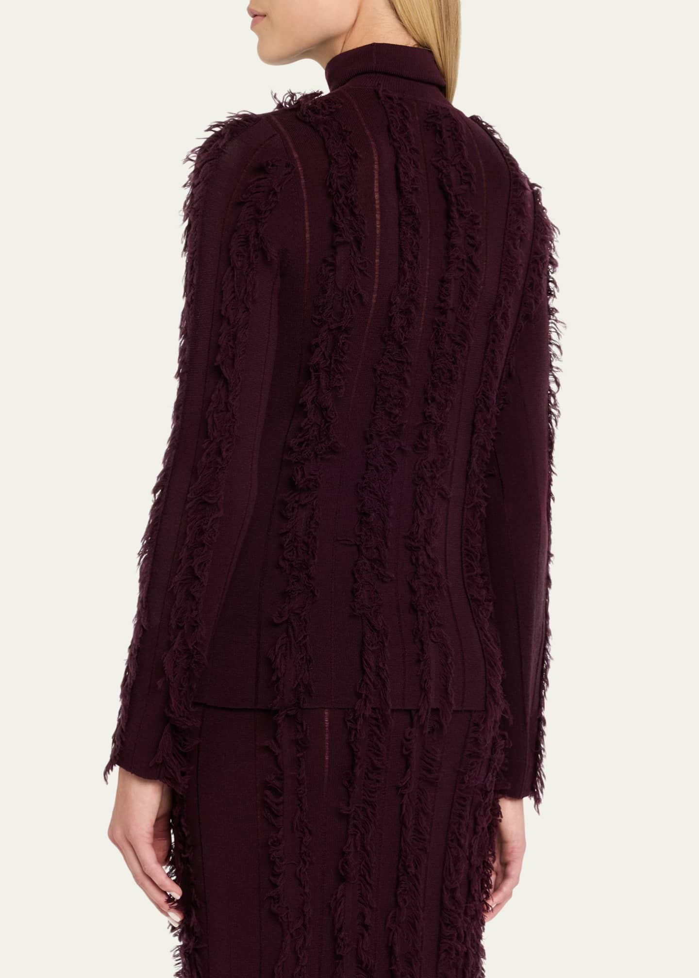 ZANKOV Nico Turtleneck Fringed Sweater - Bergdorf Goodman