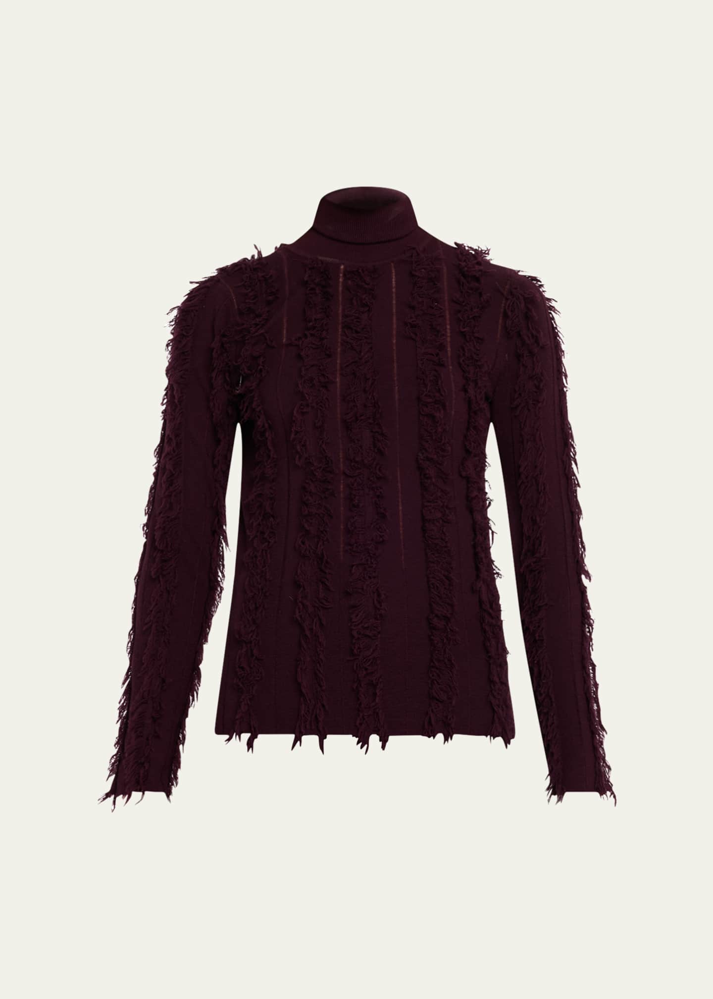 ZANKOV Nico Turtleneck Fringed Sweater - Bergdorf Goodman