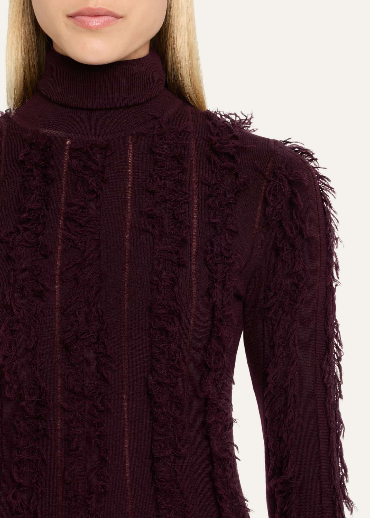 ZANKOV Nico Turtleneck Fringed Sweater - Bergdorf Goodman