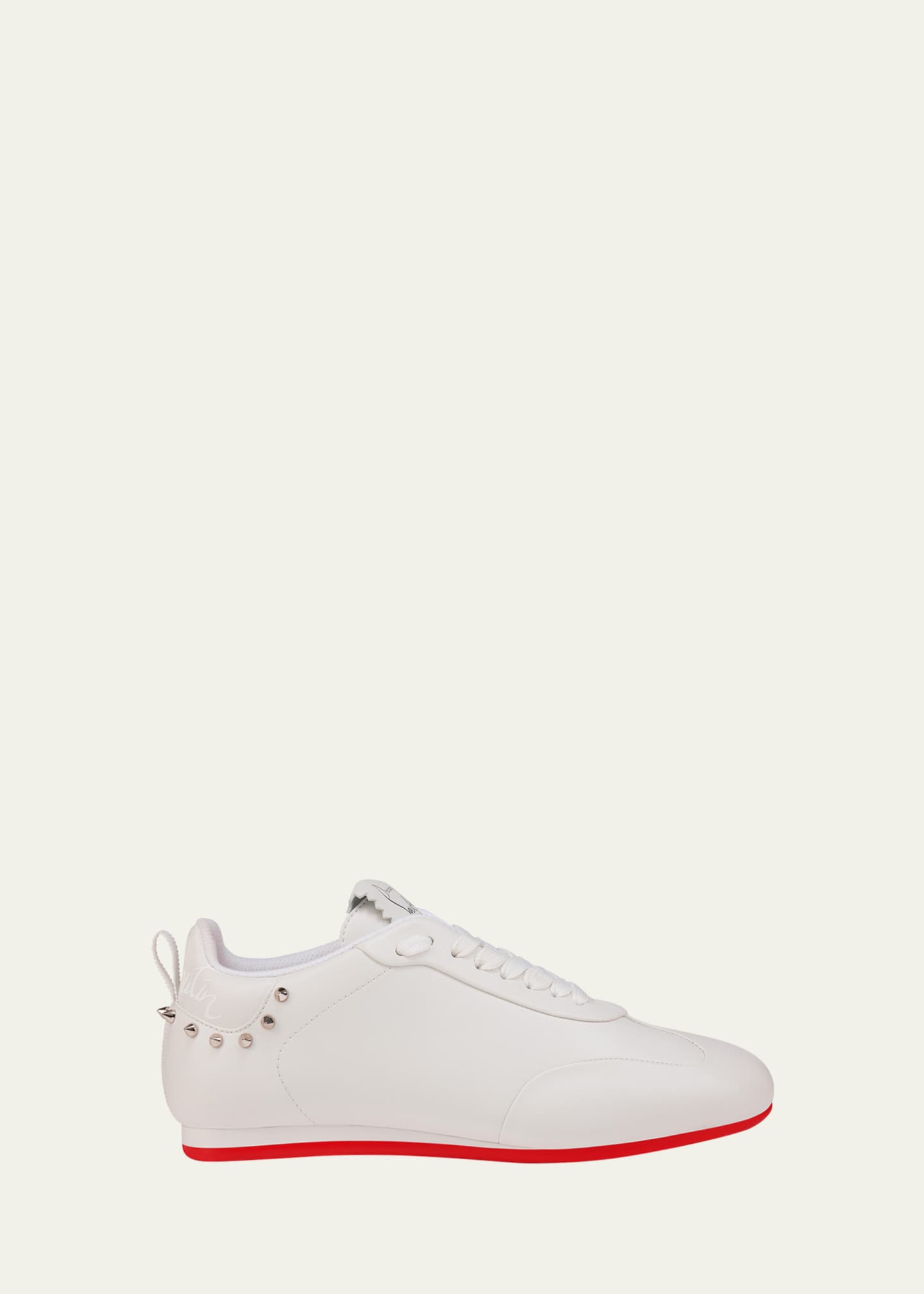 Christian Louboutin Eleonora Leather Red Sole Low-Top Sneakers ...