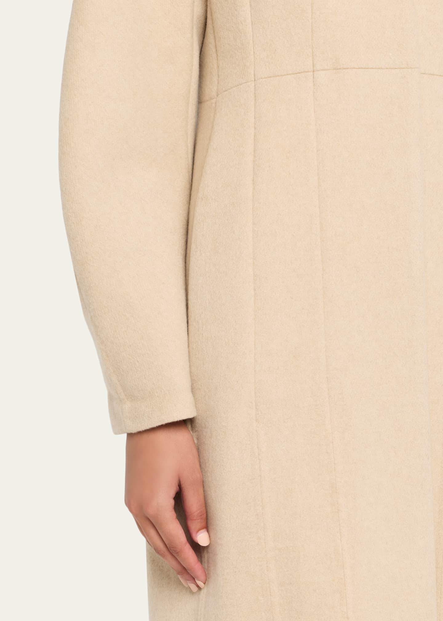 ASHLYN Elia Barrel-Sleeve Cashmere Coat - Bergdorf Goodman