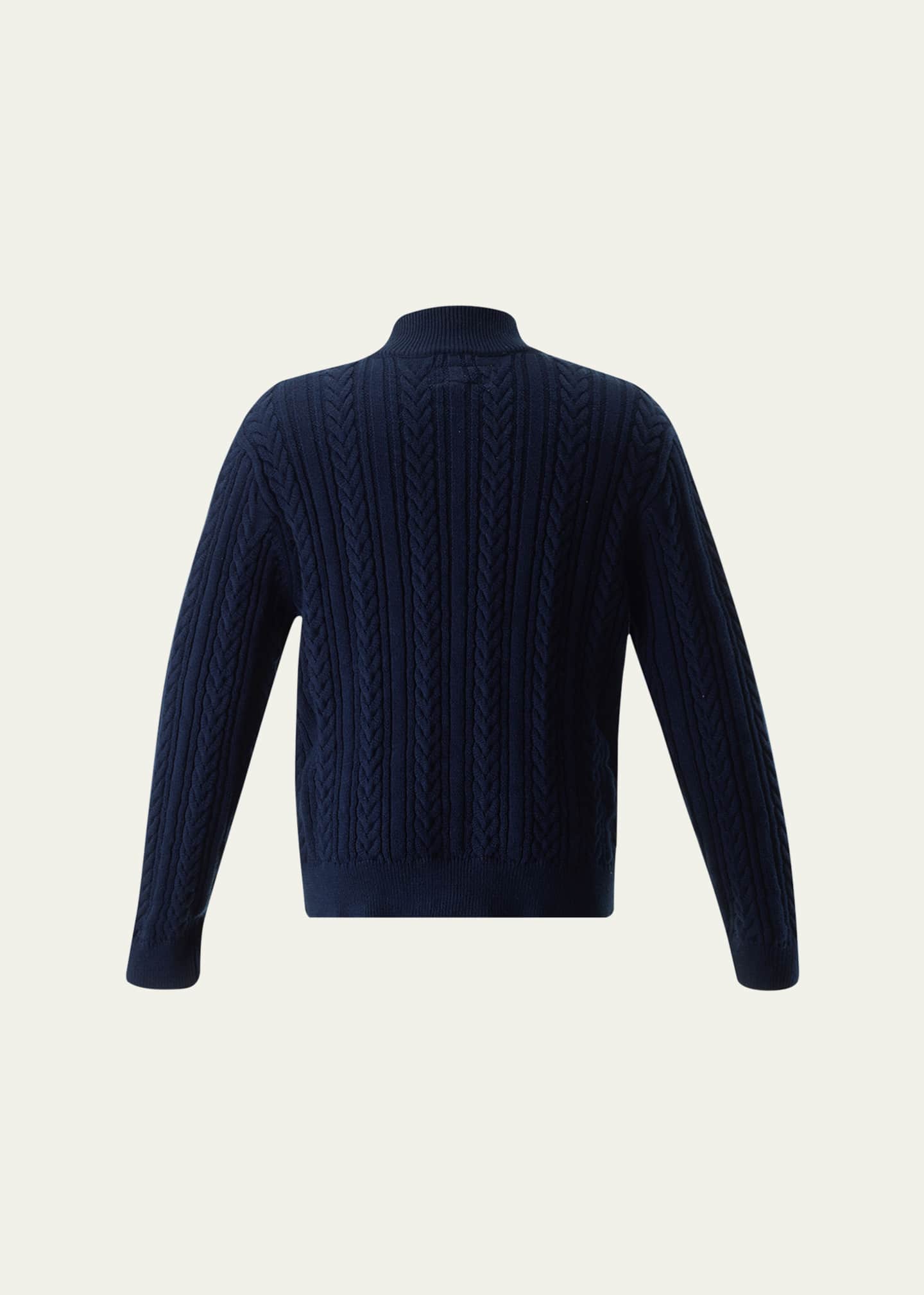 Rachel Riley Boy's Half-Zip Cable-Knit Sweater, Size 2-10 - Bergdorf ...