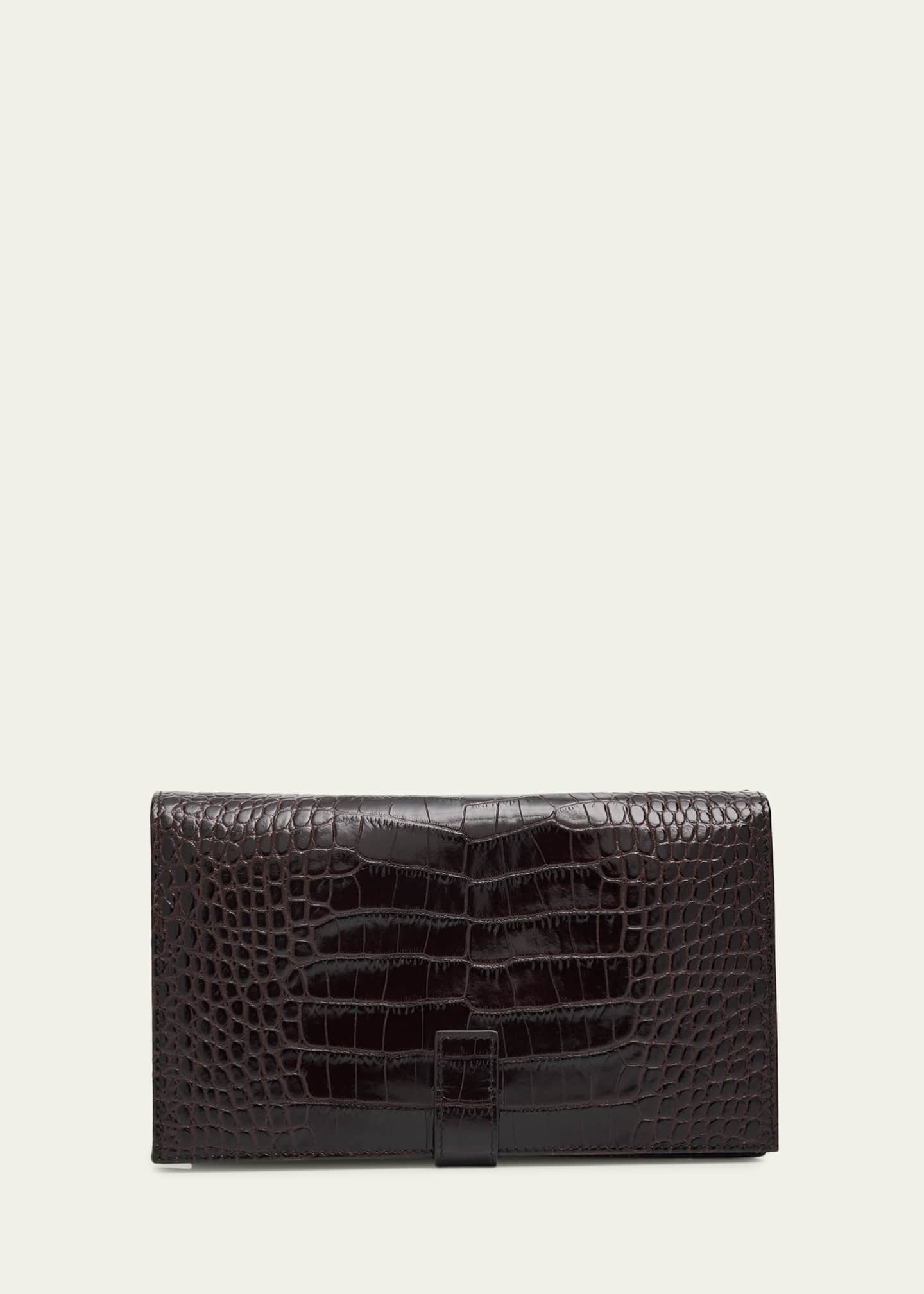 TOM FORD Organizer Shoulder Bag in Croc-Embossed Leather - Bergdorf Goodman