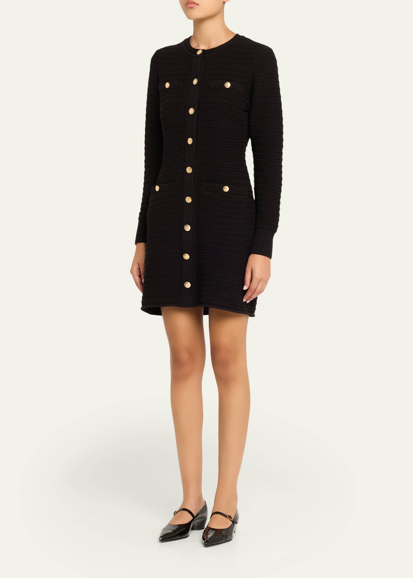 Toccin Darla Textured Knit Mini Dress - Bergdorf Goodman