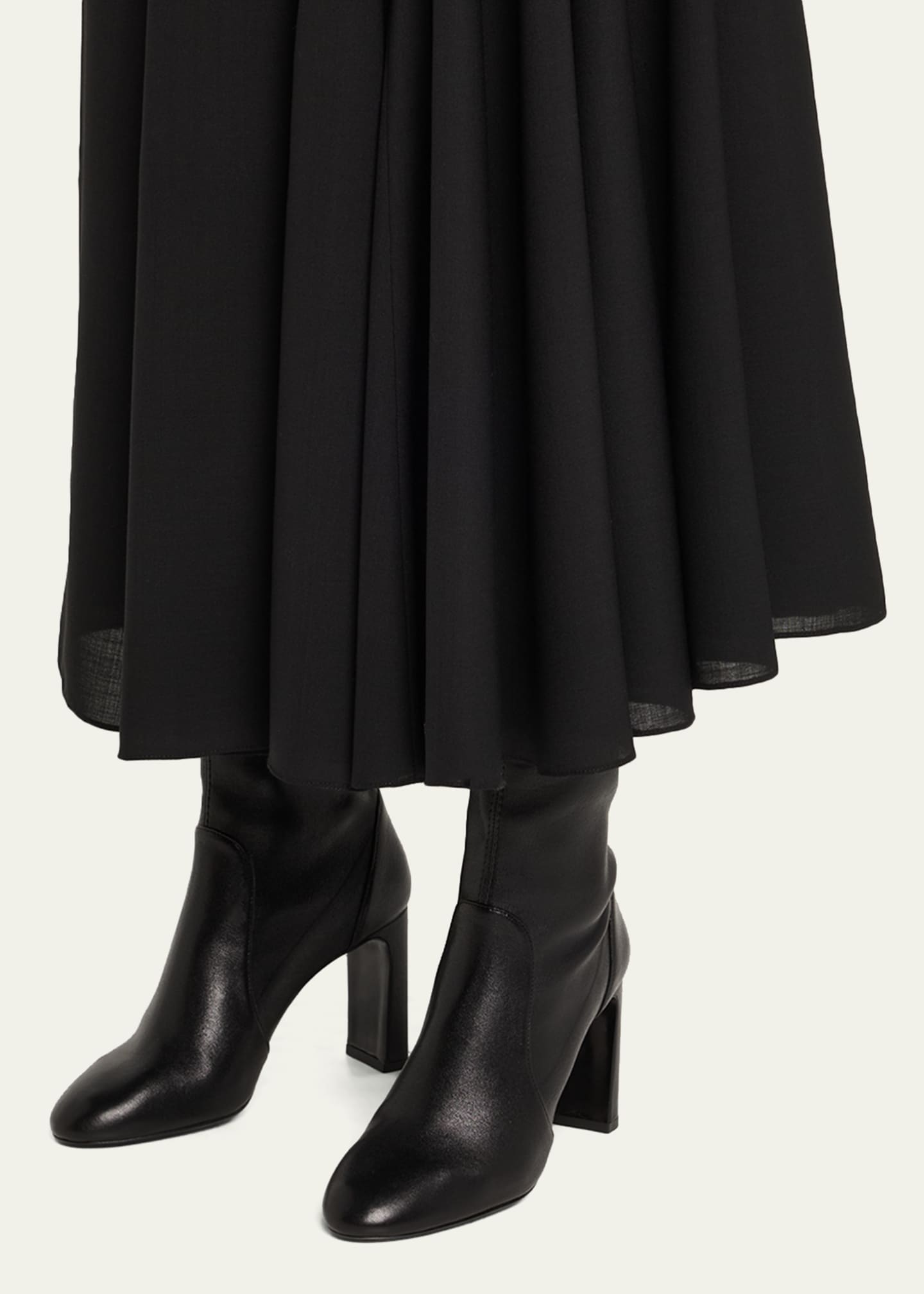 Stuart Weitzman Babette Leather Booties - Bergdorf Goodman