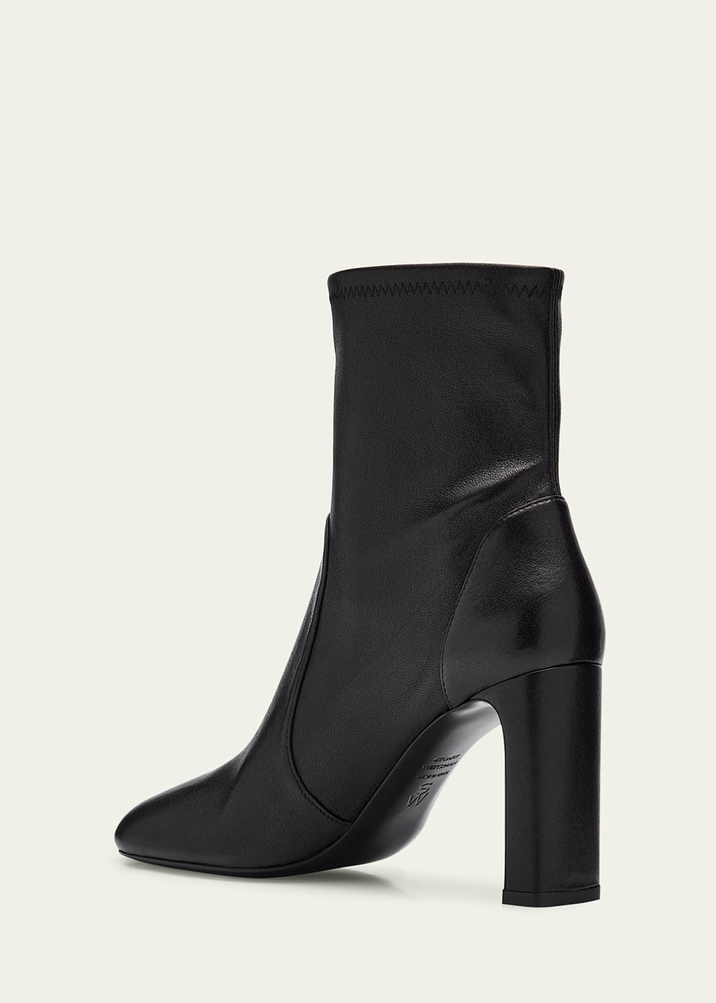 Stuart Weitzman Babette Leather Booties - Bergdorf Goodman