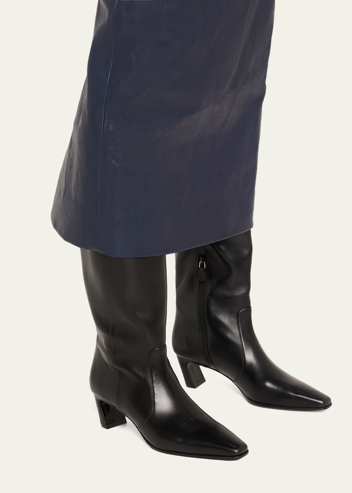 Stuart Weitzman Stassi Leather Knee-High Boots - Bergdorf Goodman