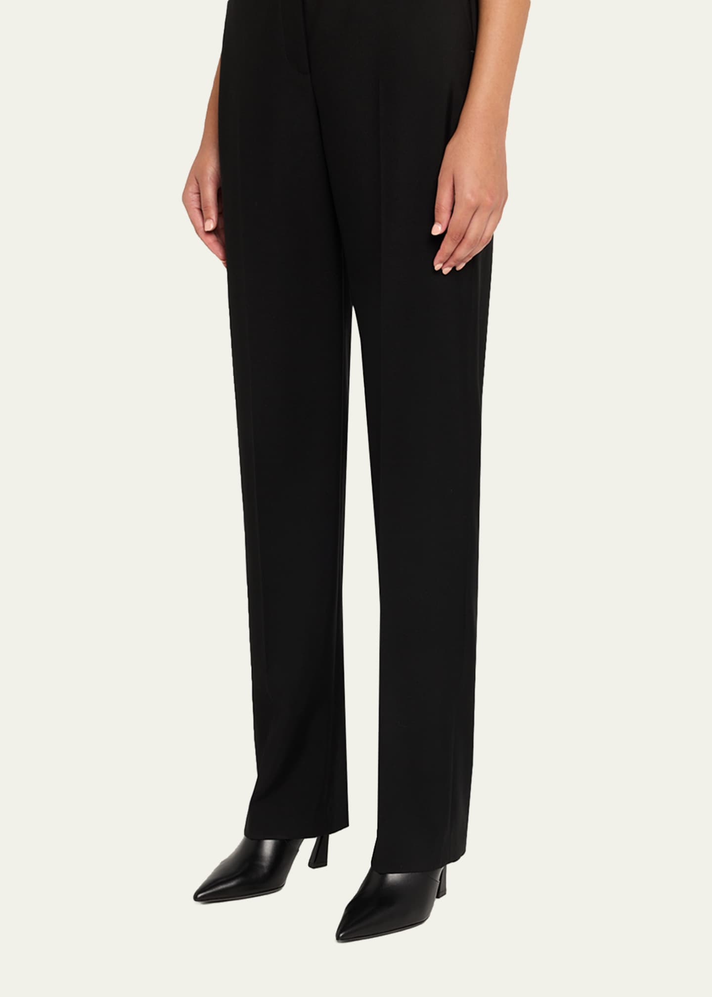 Stuart Weitzman 85mm Vinnie Leather Zip Booties - Bergdorf Goodman