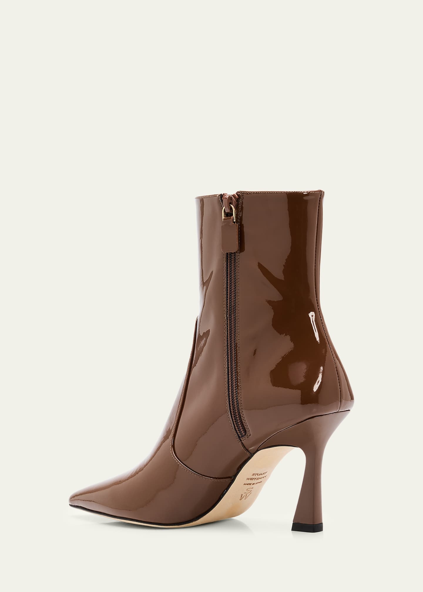 Stuart Weitzman 85mm Vinnie Leather Booties - Bergdorf Goodman