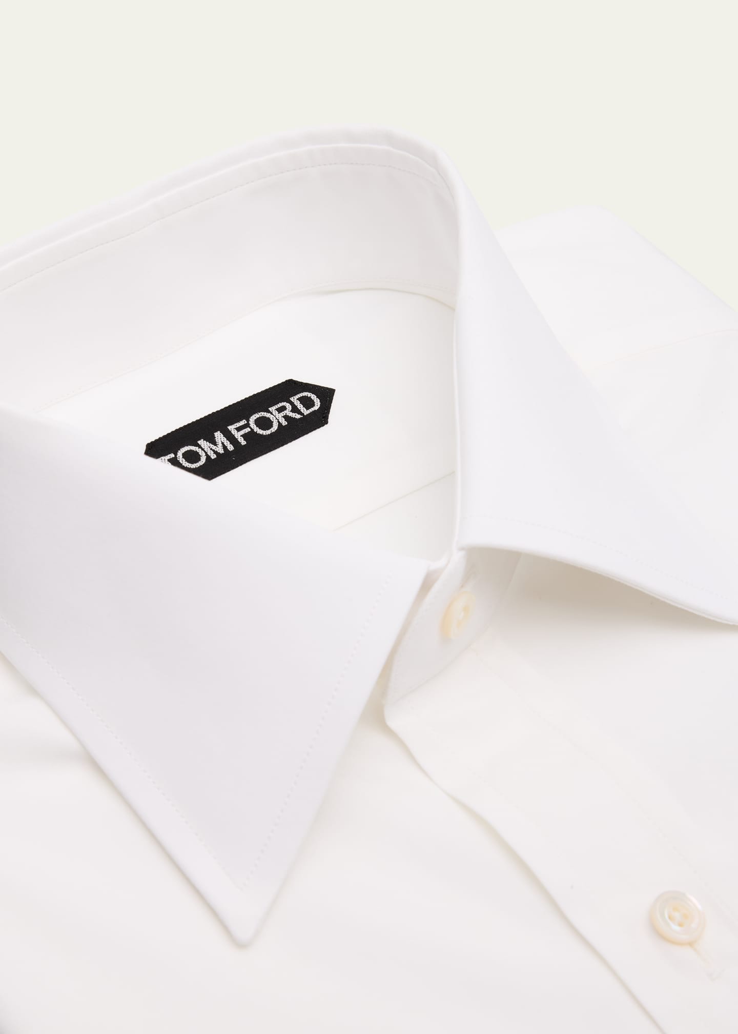 TOM FORD Men's Cotton Point-Collar Dress Shirt - Bergdorf Goodman