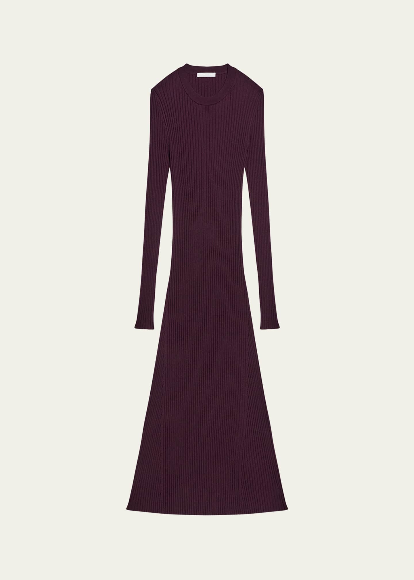 Helmut Lang Open-Back Ribbed Wool Dress - Bergdorf Goodman