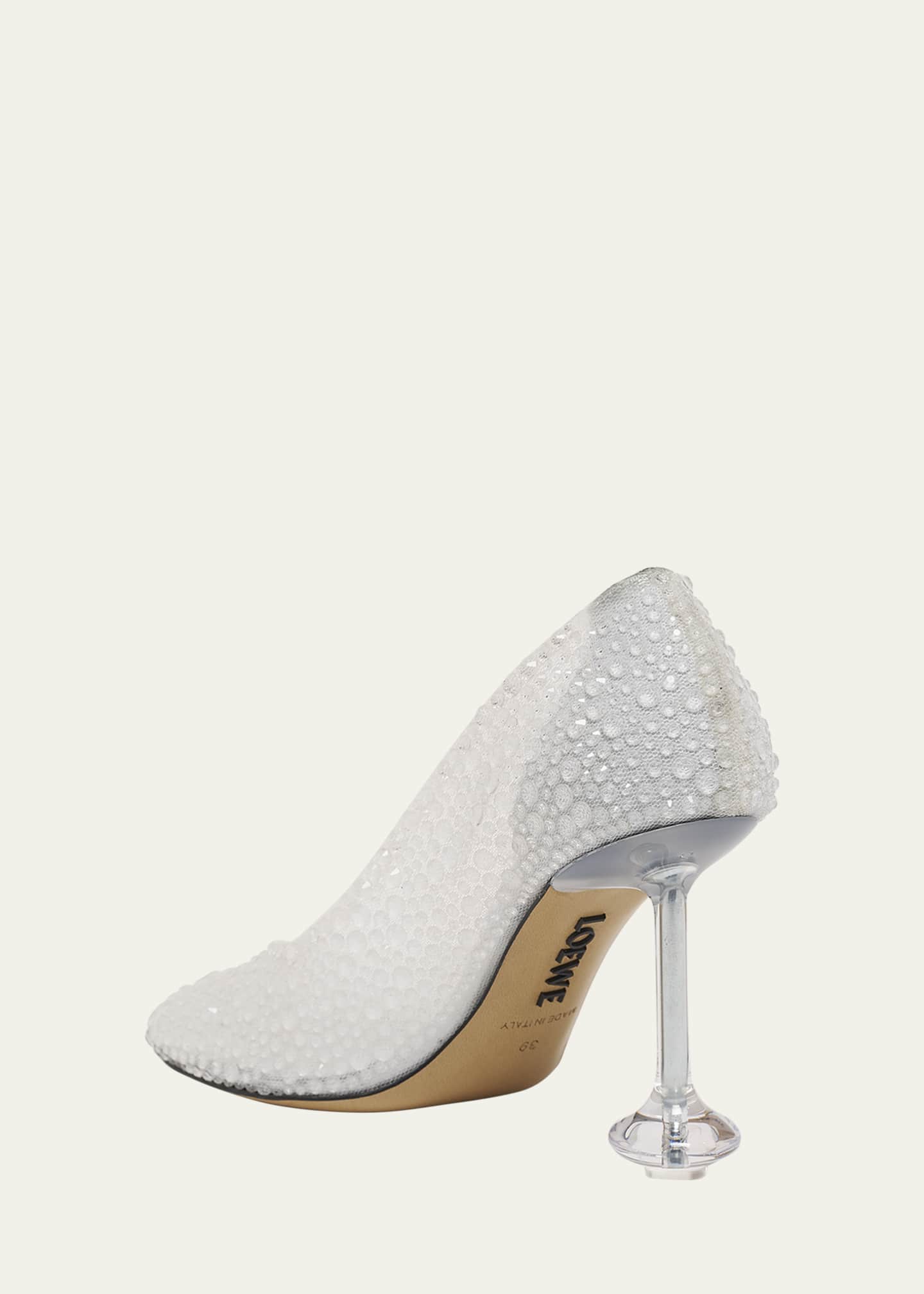 Loewe Toy Strass Mesh Pumps - Bergdorf Goodman