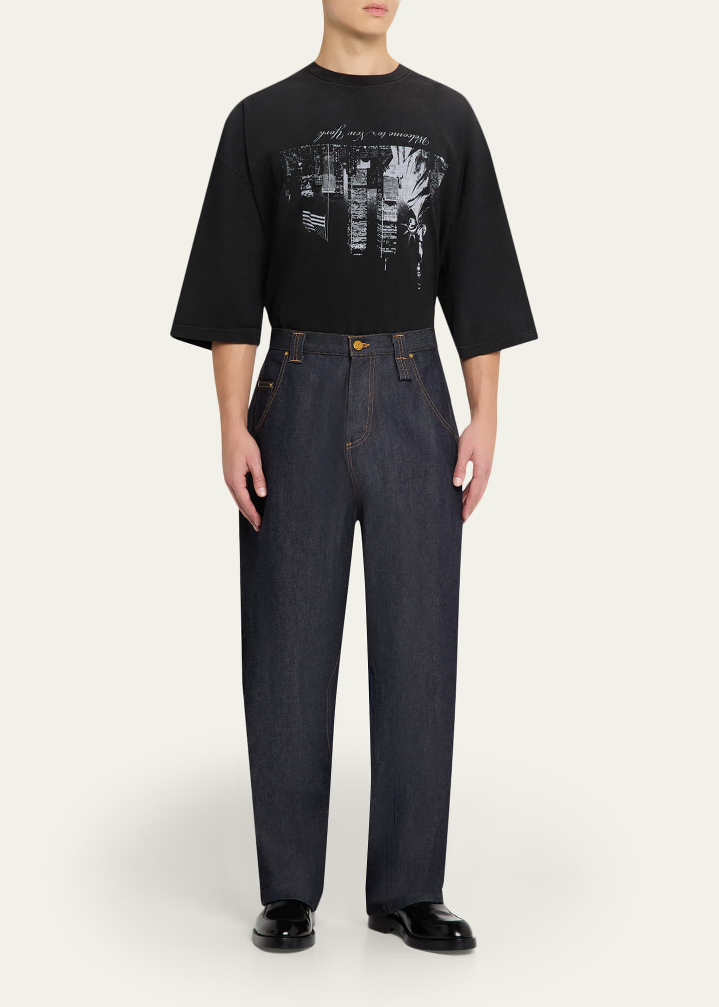 Willy Chavarria Men's Bad Boy Tapered Jeans - Bergdorf Goodman
