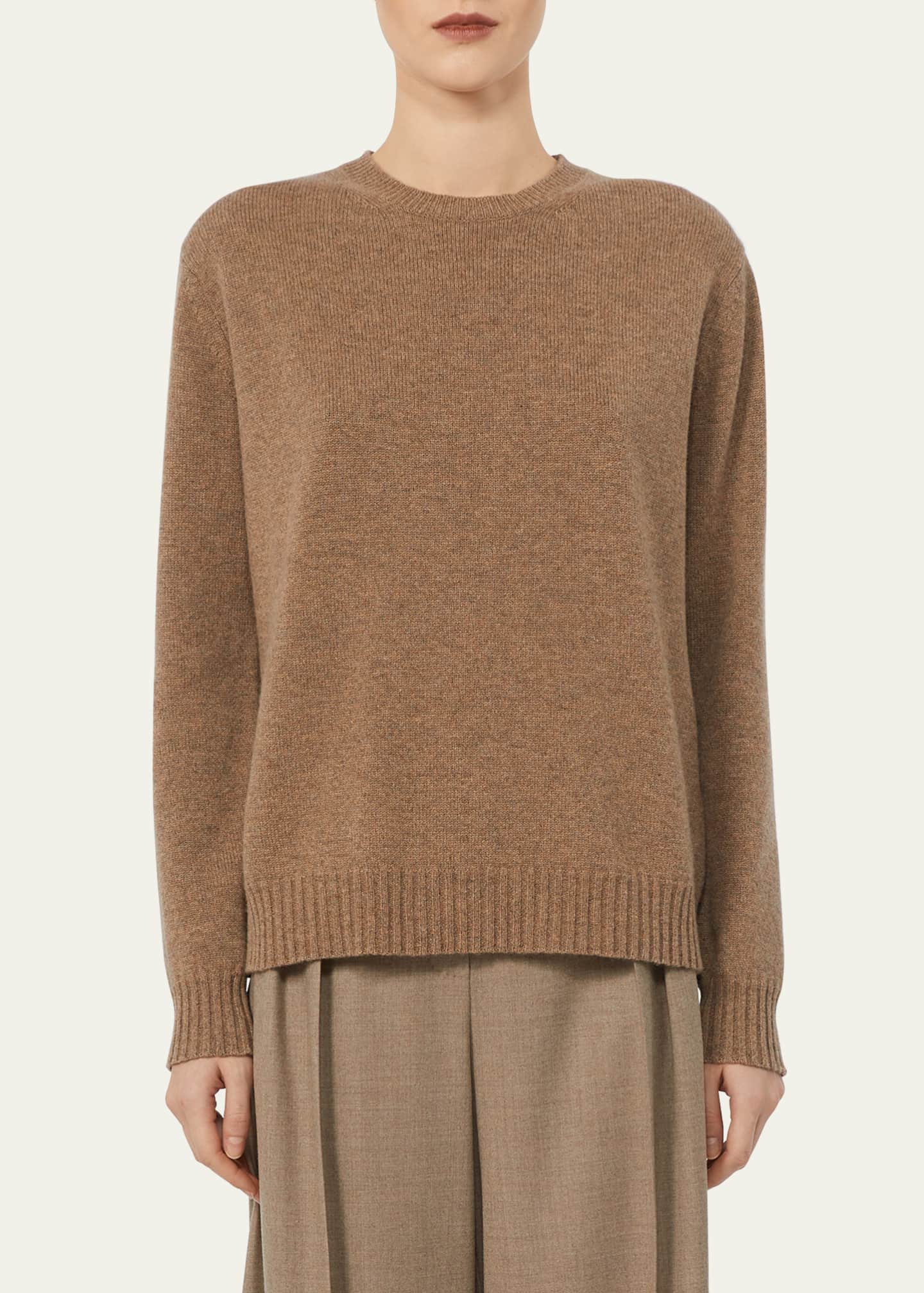 Max Mara Marica Cashmere Crewneck Sweater - Bergdorf Goodman