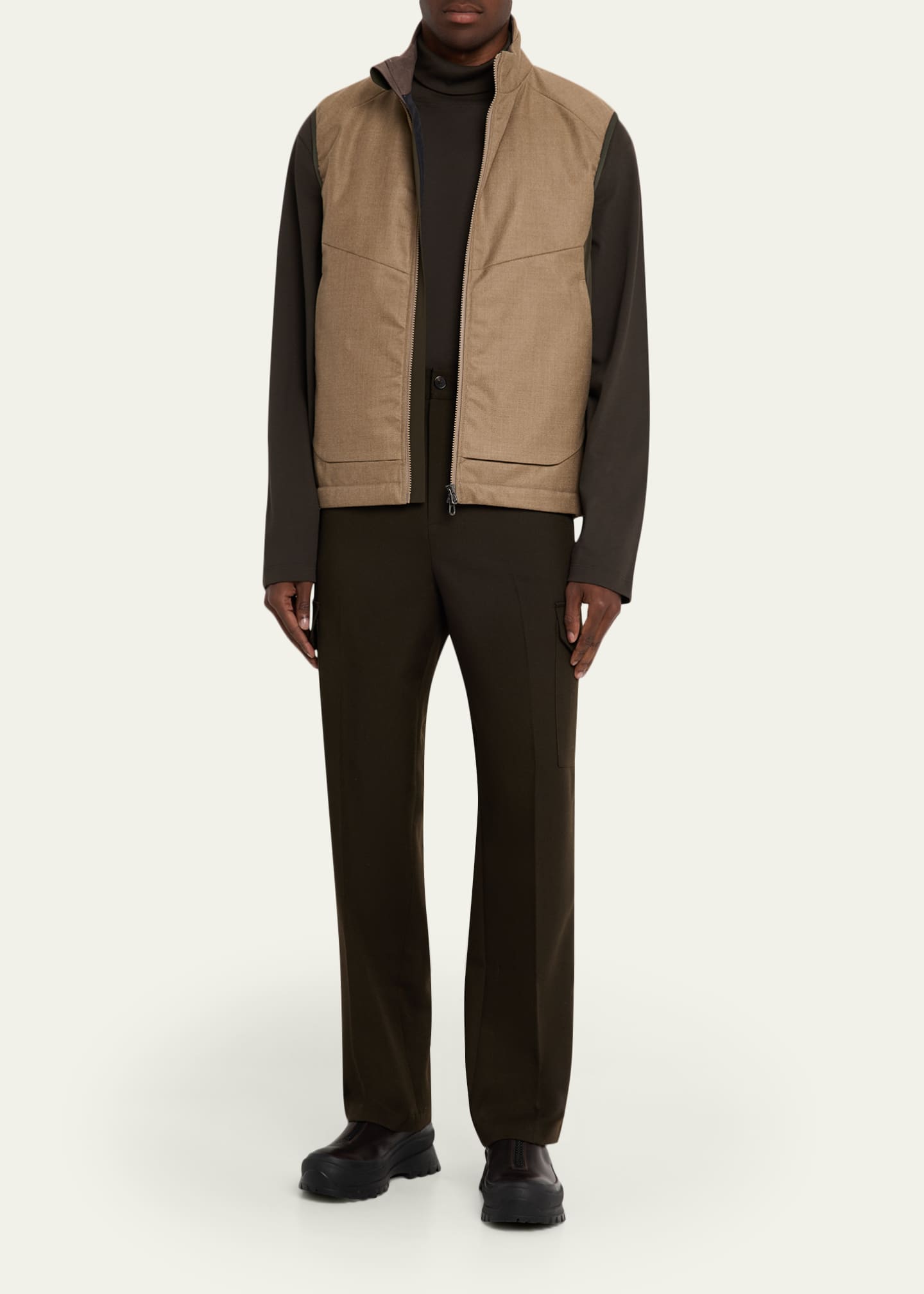 Sease Men's Predator 3.0 Wool and Cashmere Full-Zip Vest - Bergdorf Goodman