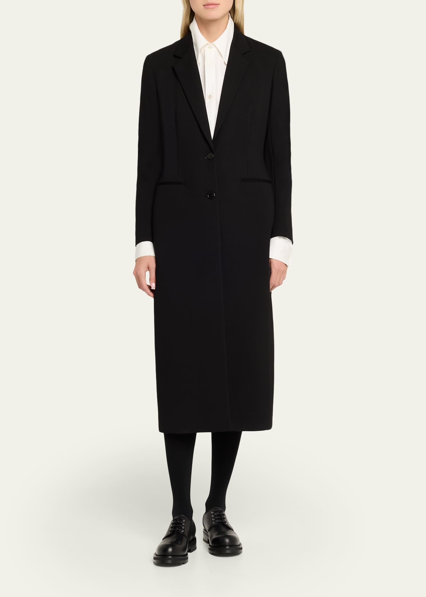 THE ROW Leather Derby Lug-Sole Shoes - Bergdorf Goodman