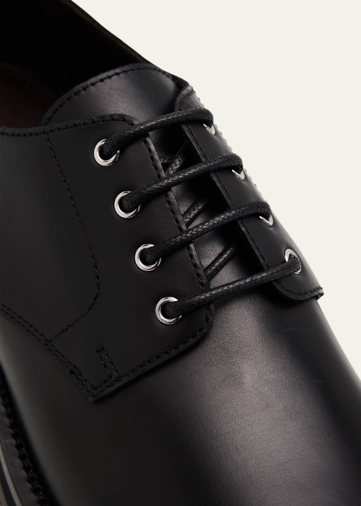 THE ROW Leather Derby Lug-Sole Shoes - Bergdorf Goodman