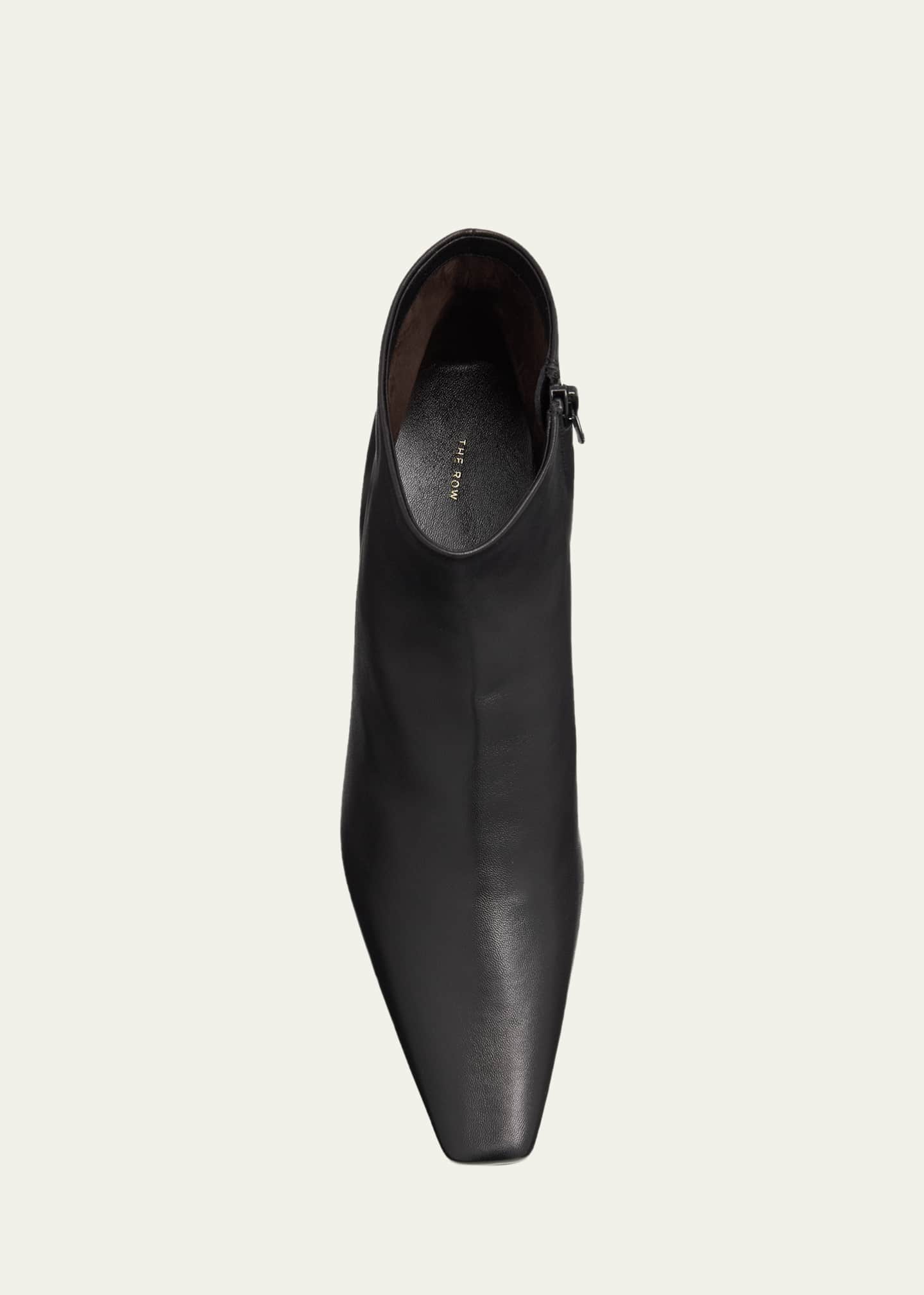 THE ROW Carla Nappa Leather Booties - Bergdorf Goodman