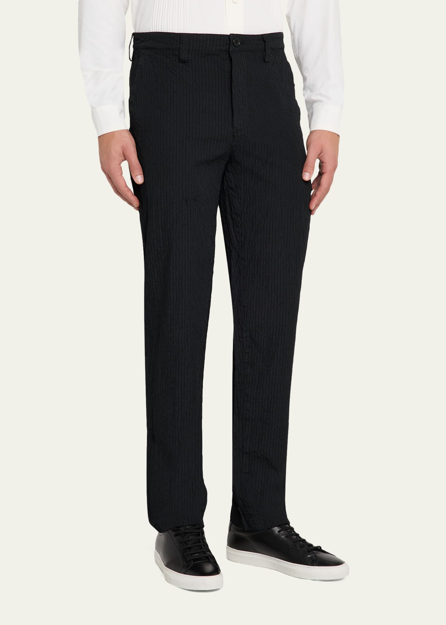 IM MEN Men's Shrink Dye Flat-Front Pants - Bergdorf Goodman