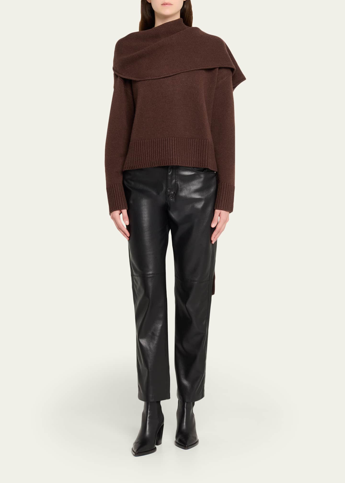 SIMKHAI Elson Cashmere-Blend Scarf Sweater - Bergdorf Goodman