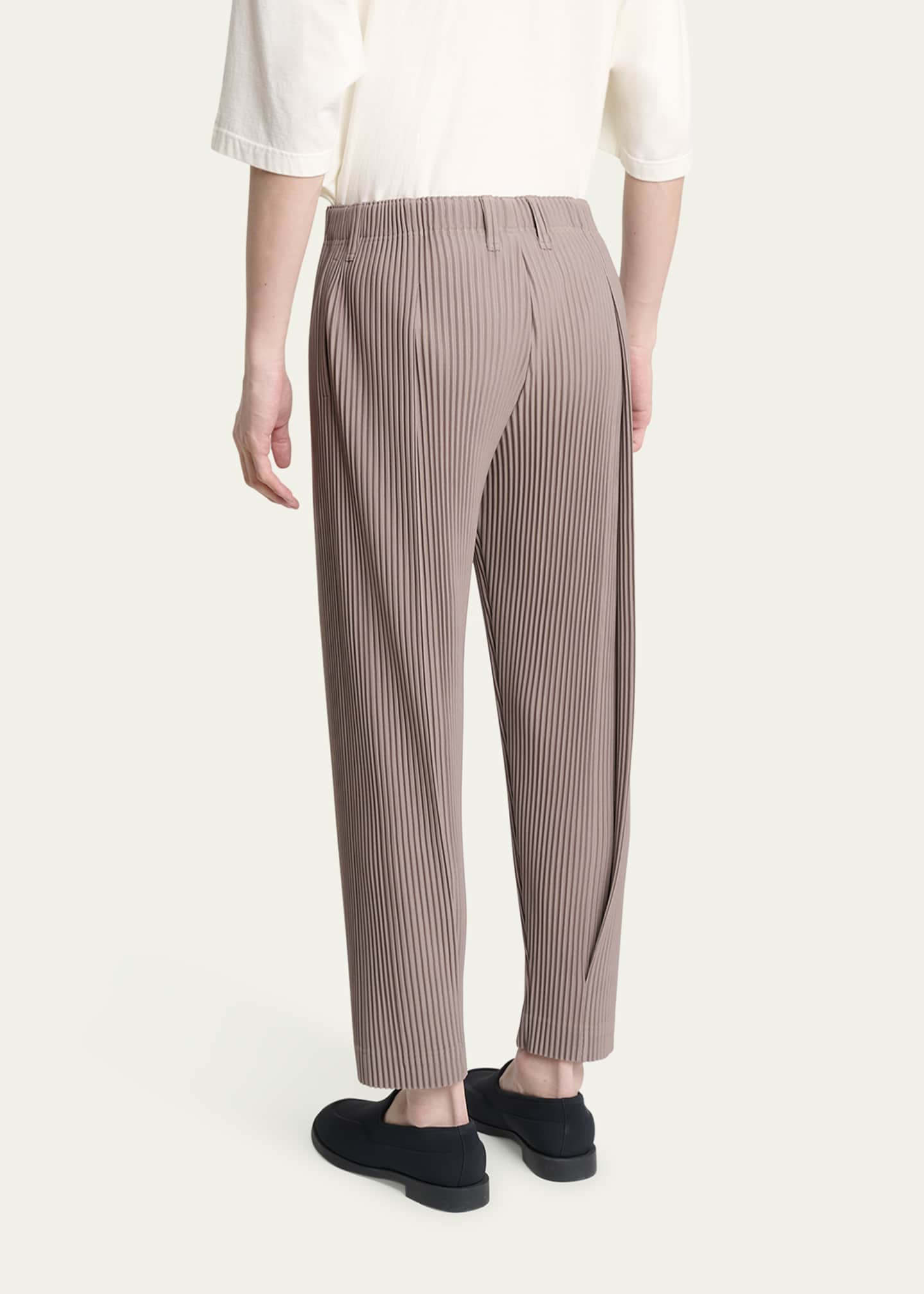 Homme Plisse Issey Miyake Men's Gray Tailored Single Pleat Pants ...