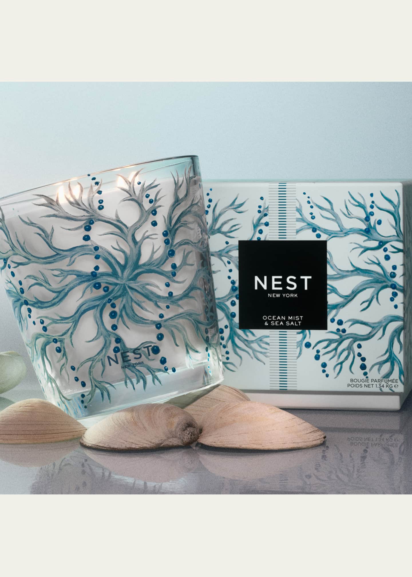 NEST New York Ocean Mist & Sea Salt Luxury 4-Wick Candle, 43.7 oz ...