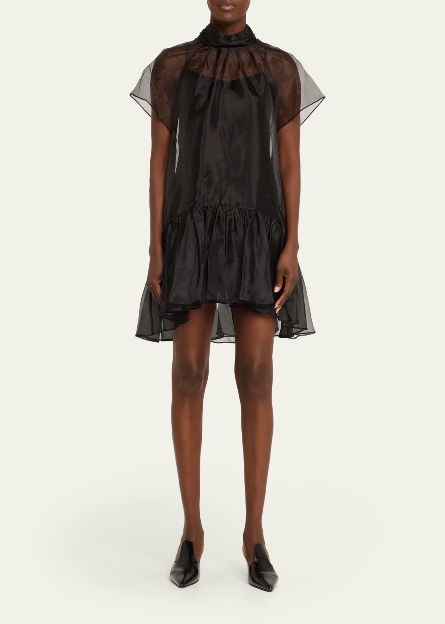 SIMKHAI Beaux Organza Mini Dress - Bergdorf Goodman