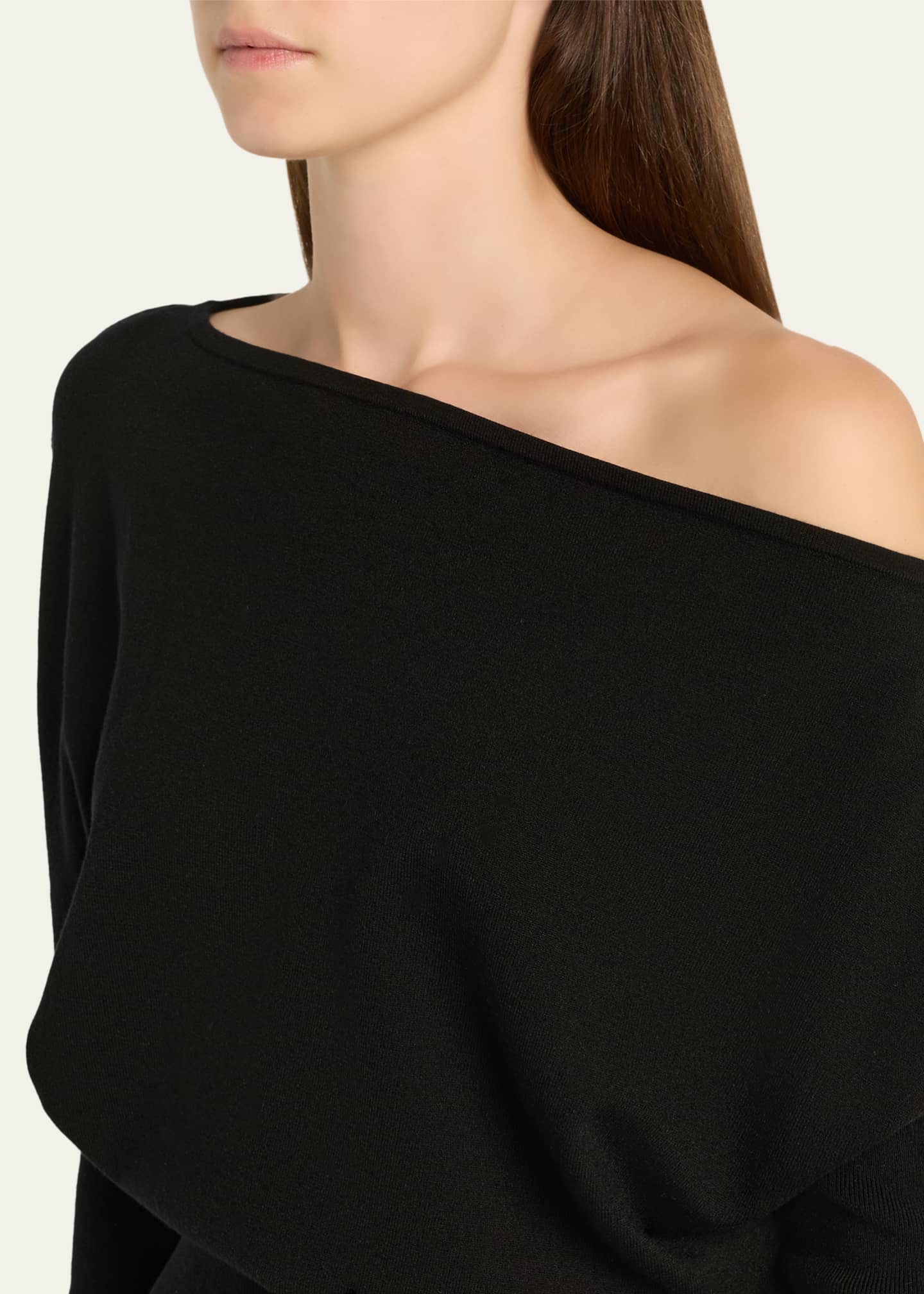 SIMKHAI Janese Off-Shoulder Wool Midi Dress - Bergdorf Goodman