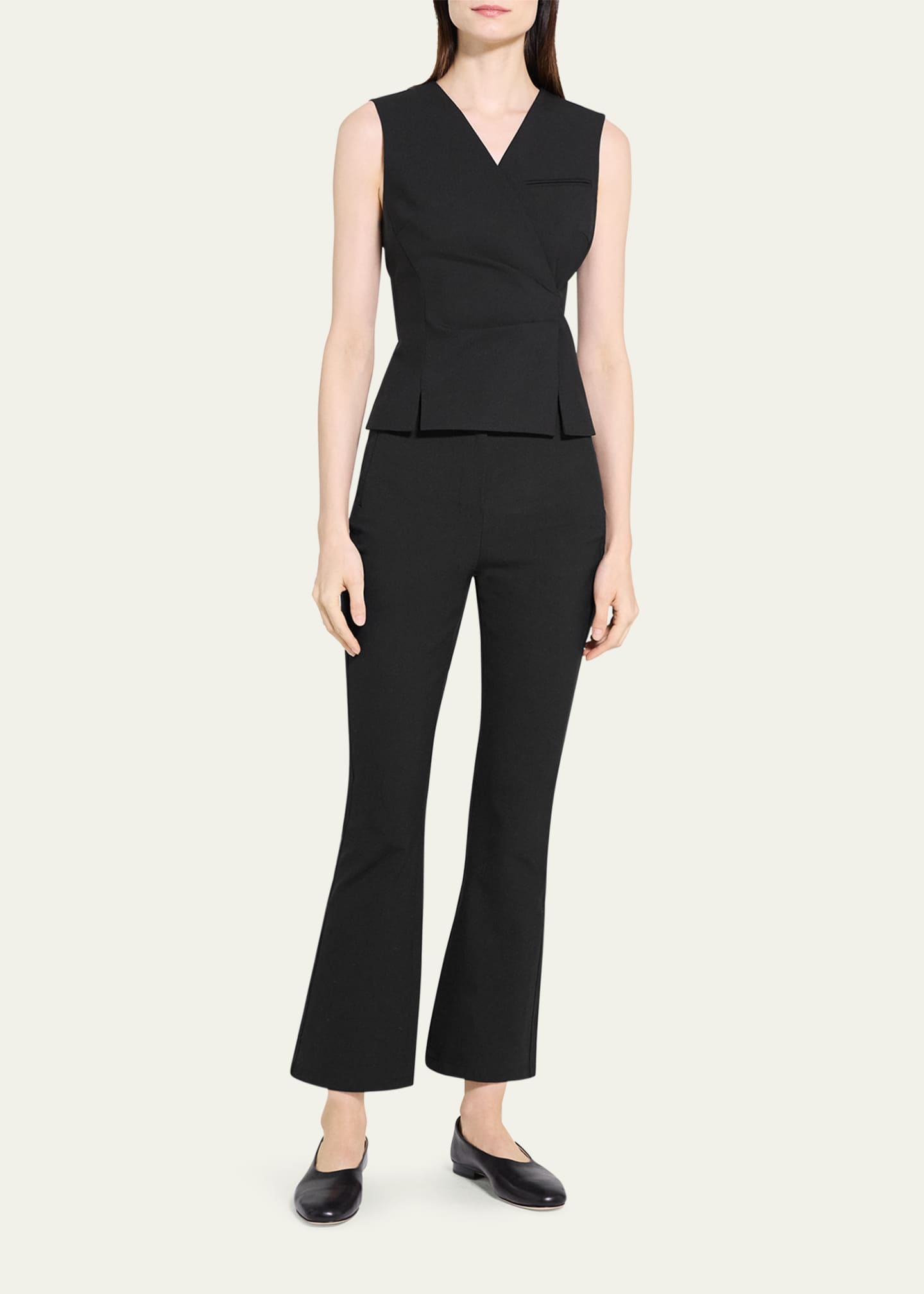 Theory Shrunken Wrap Vest - Bergdorf Goodman