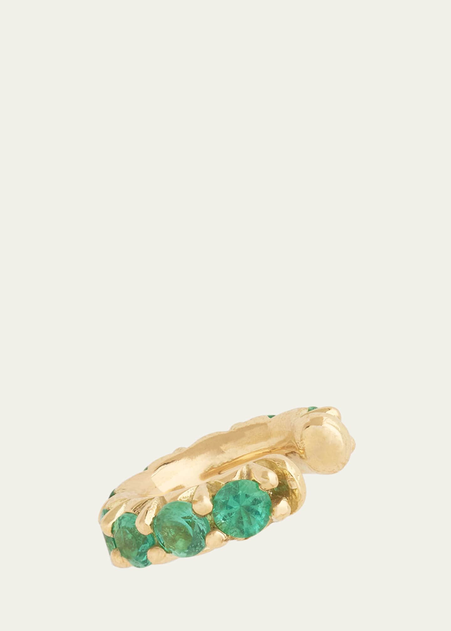 Jamie Wolf 18K Yellow Gold Emerald Ear Cuff, Single - Bergdorf Goodman