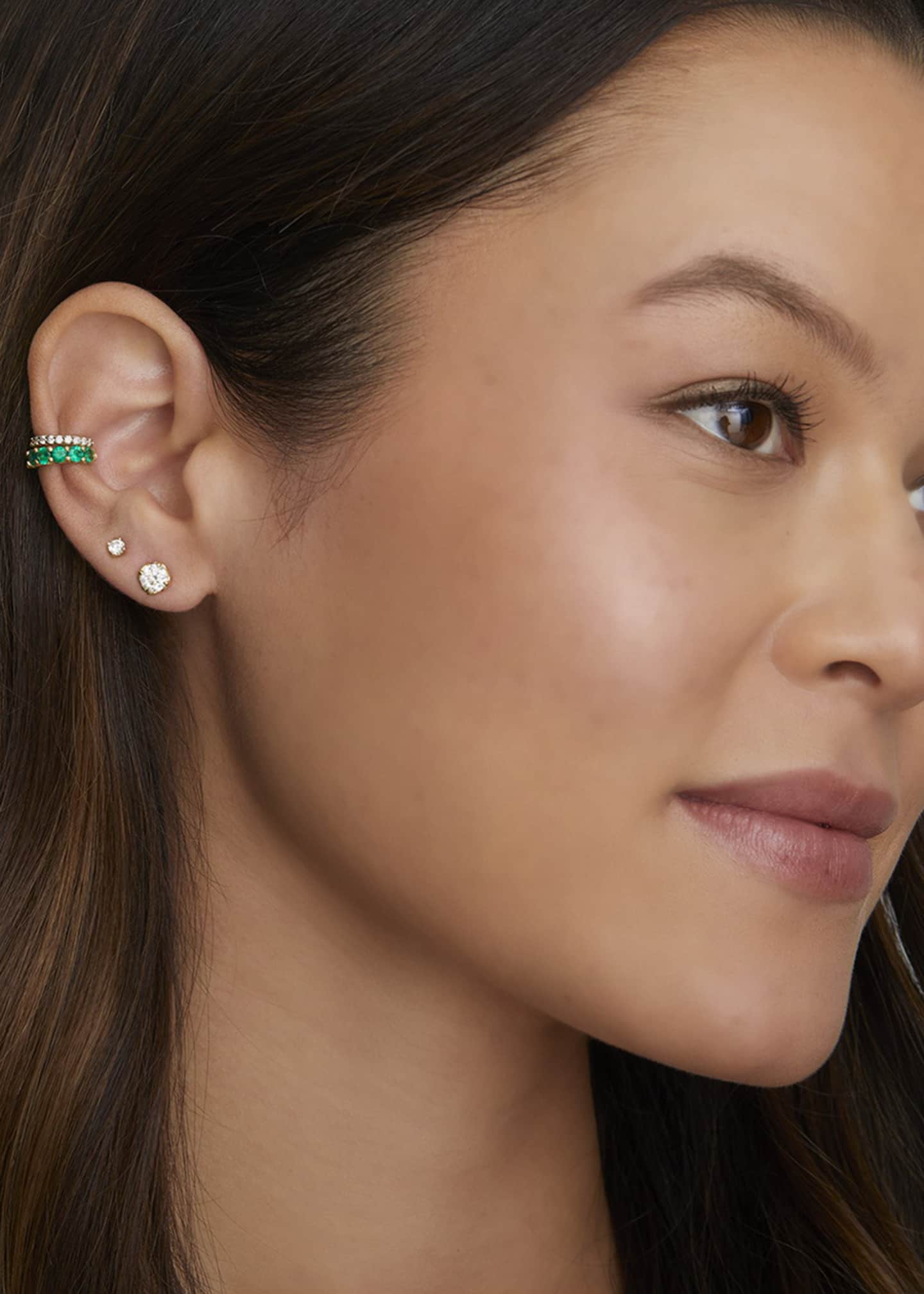 Jamie Wolf 18K Yellow Gold Emerald Ear Cuff, Single - Bergdorf Goodman