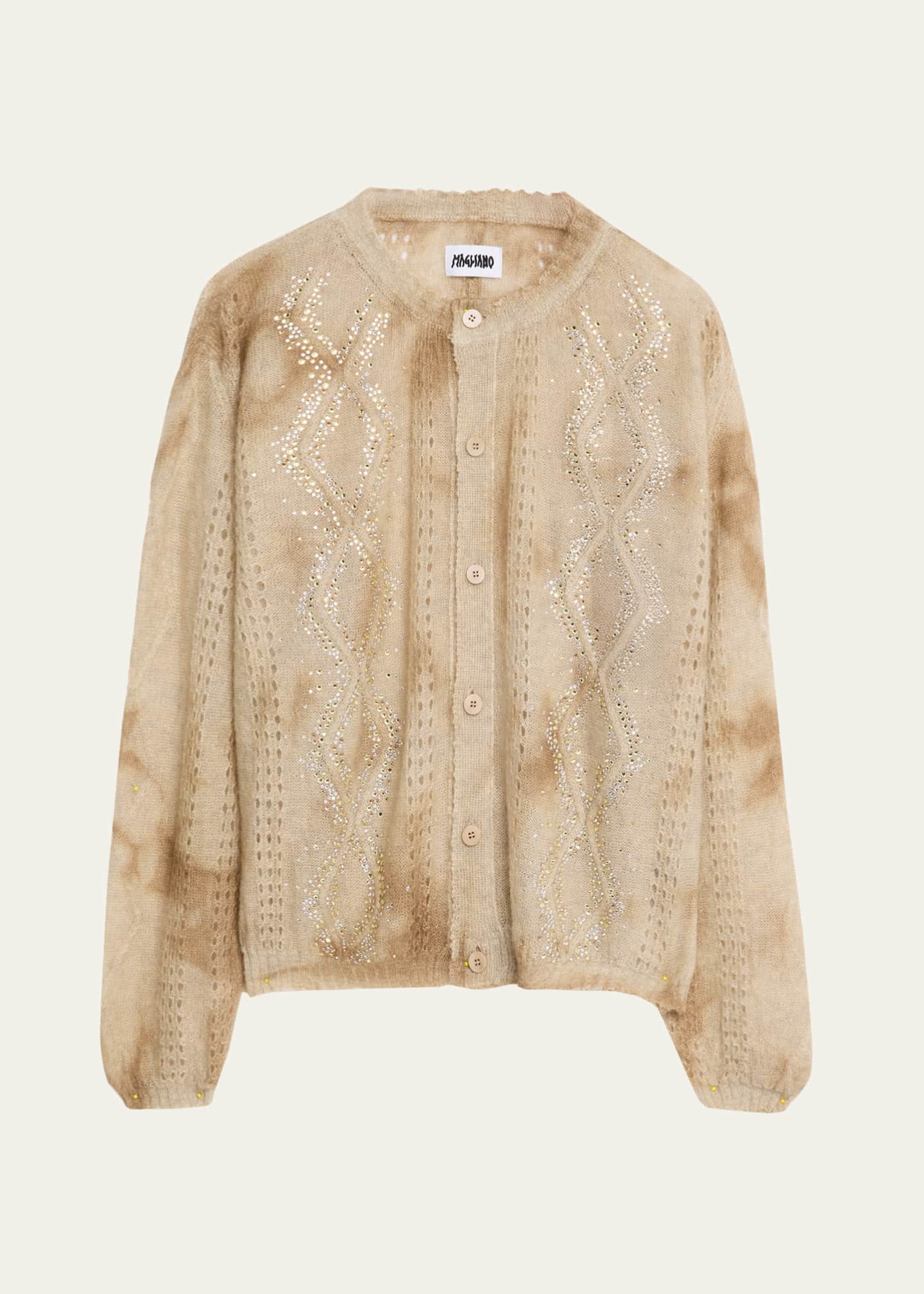 Magliano Men's Dusty Cardigan with Swarovski Accents - Bergdorf Goodman