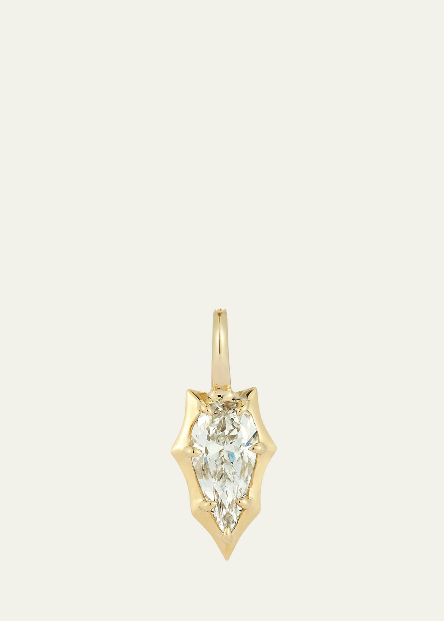 Jade Trau 18K Yellow Gold Envoy Charm with Pear Shape Diamond - Bergdorf Goodman
