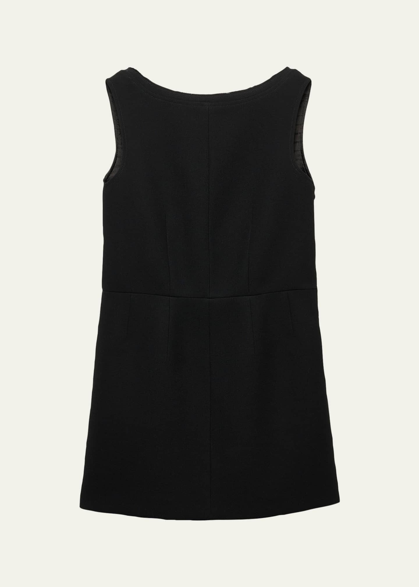 Prada Wool Bow Mini Dress - Bergdorf Goodman