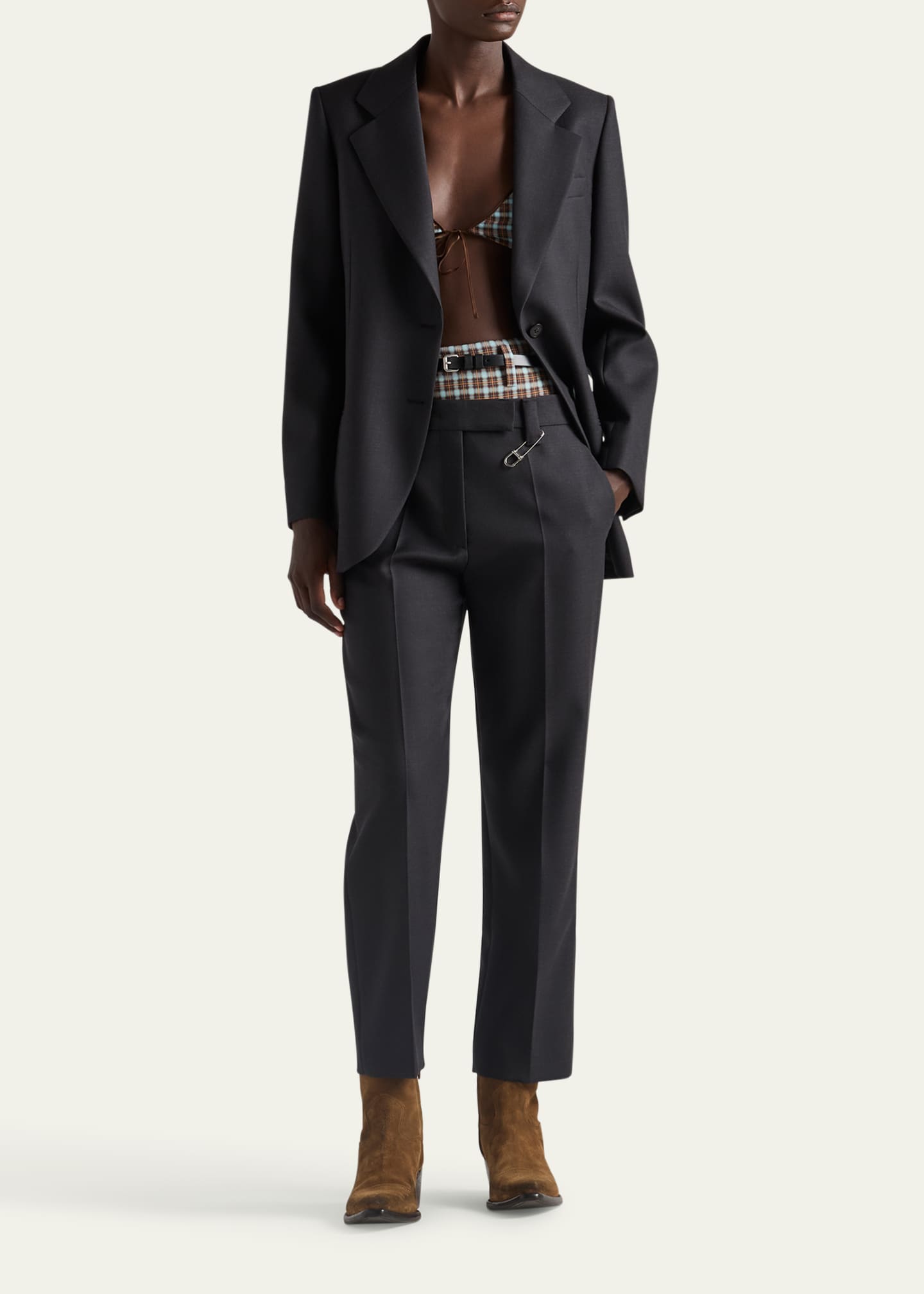 Prada Wool Gabardine Single-Breasted Blazer - Bergdorf Goodman